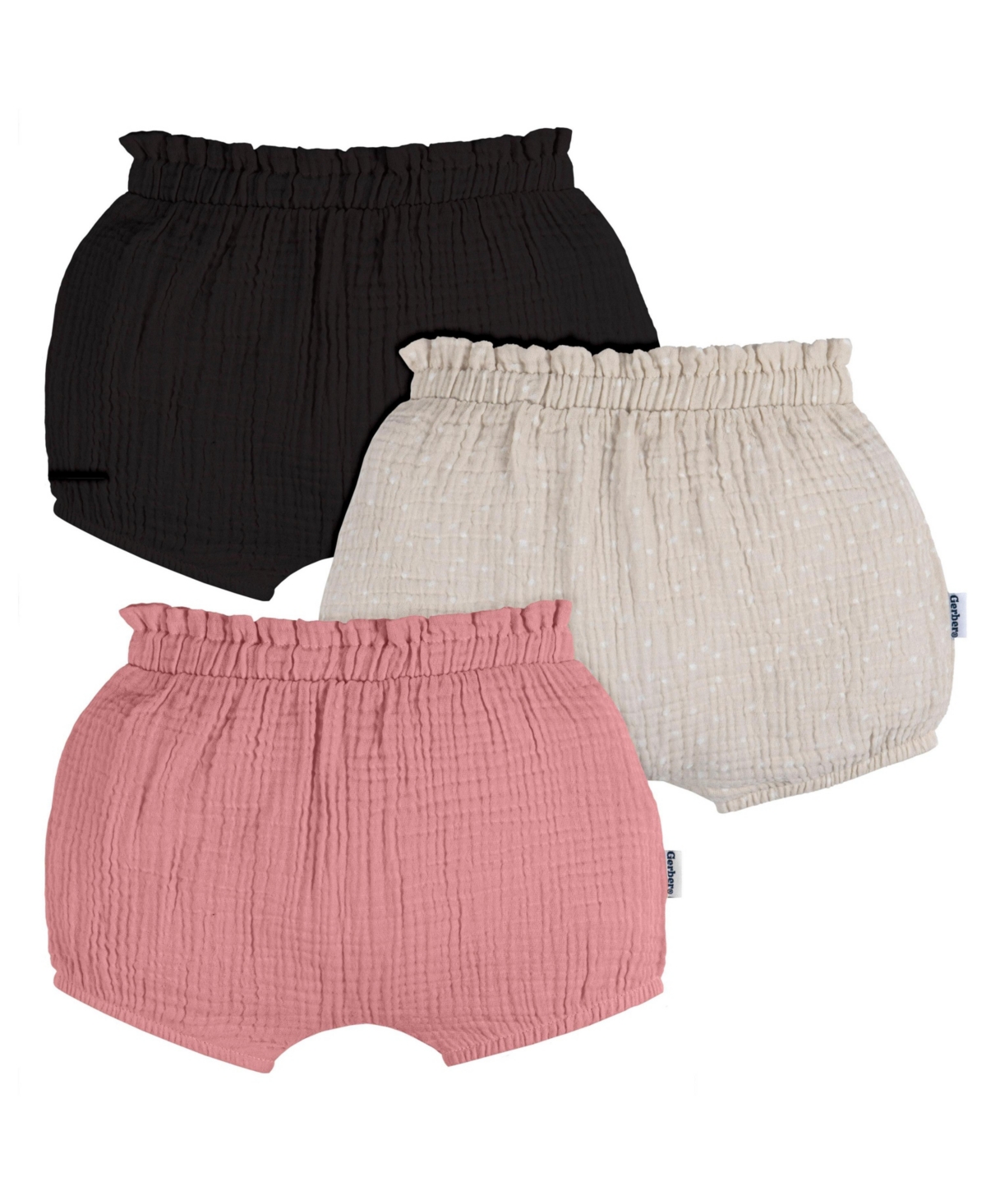 Click here for Gerber Baby Girls Gauze Bubble Shorts  3-Pack - Pi... prices