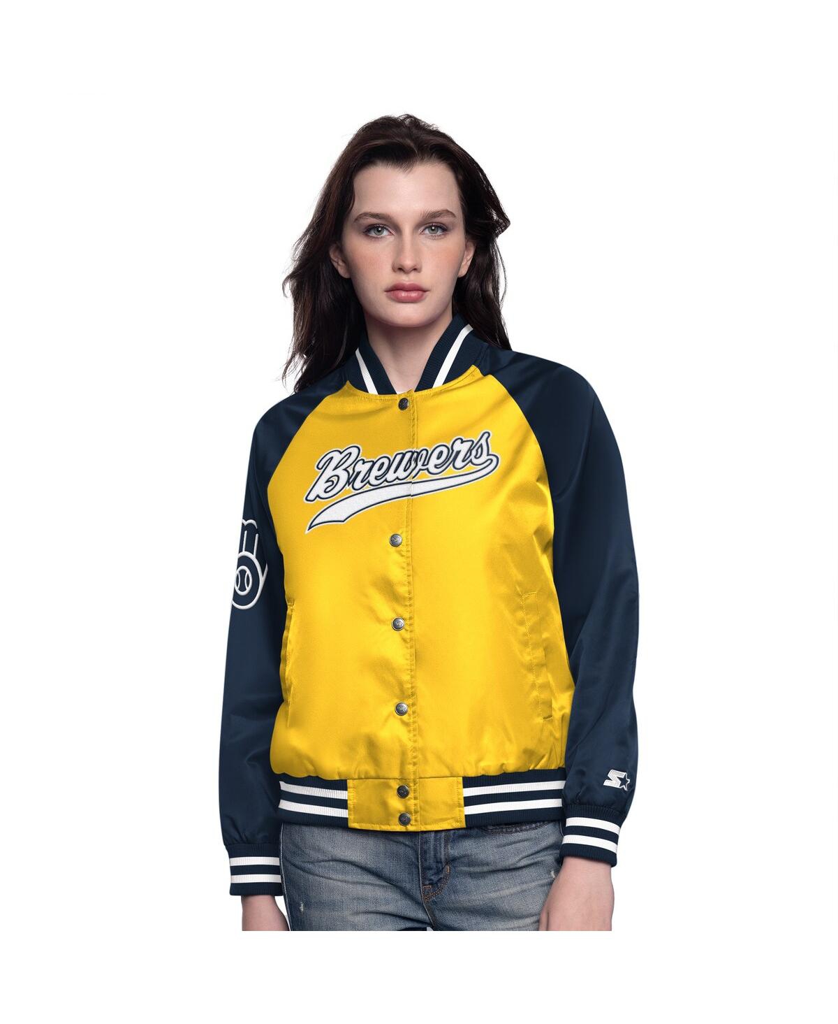 Click here for Starter Womens Gold/Navy Milwaukee Brewers Home Ru... prices