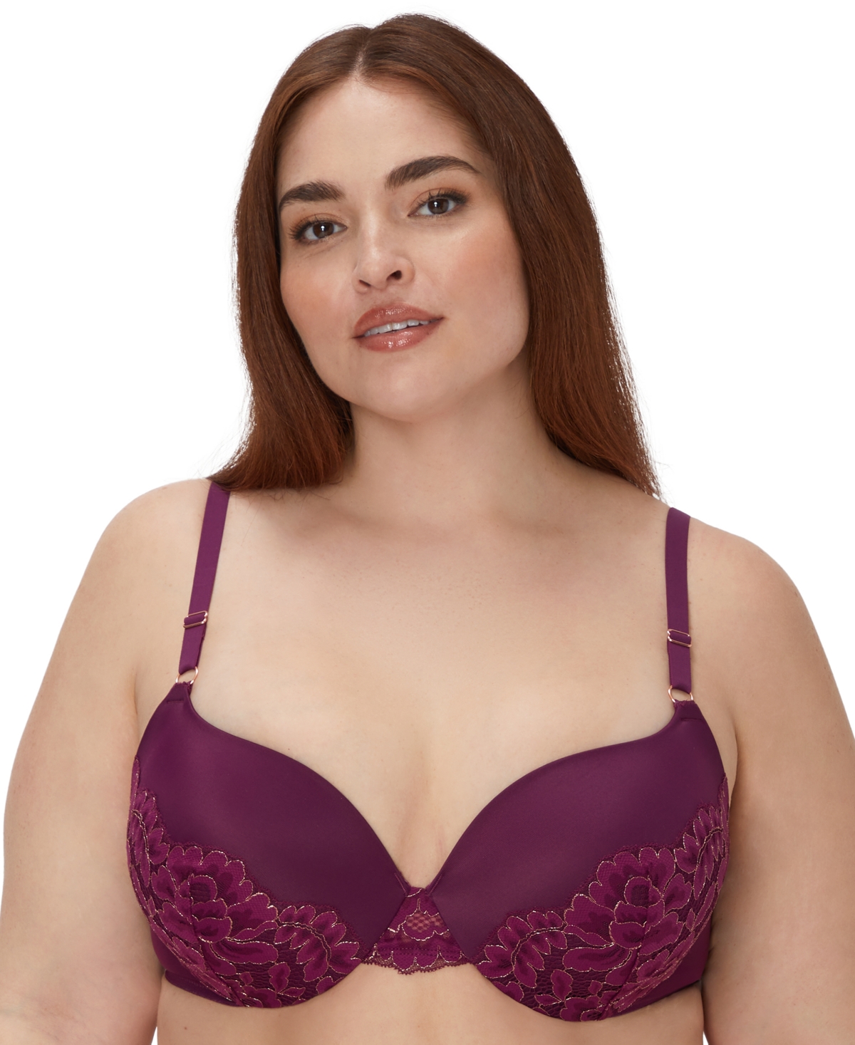 Click here for Maidenform Love the Lift Rose Gold Lace Push Up Br... prices