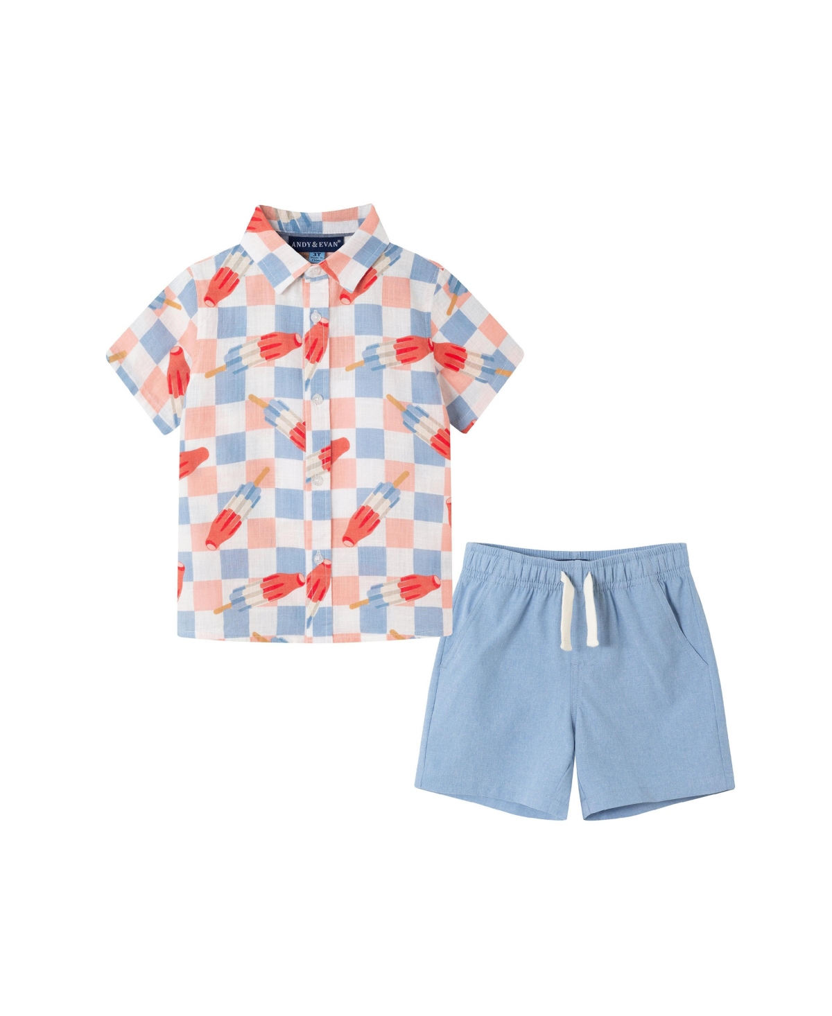 Click here for Andy & Evan Toddler Boys Toddler/Child Checkered B... prices