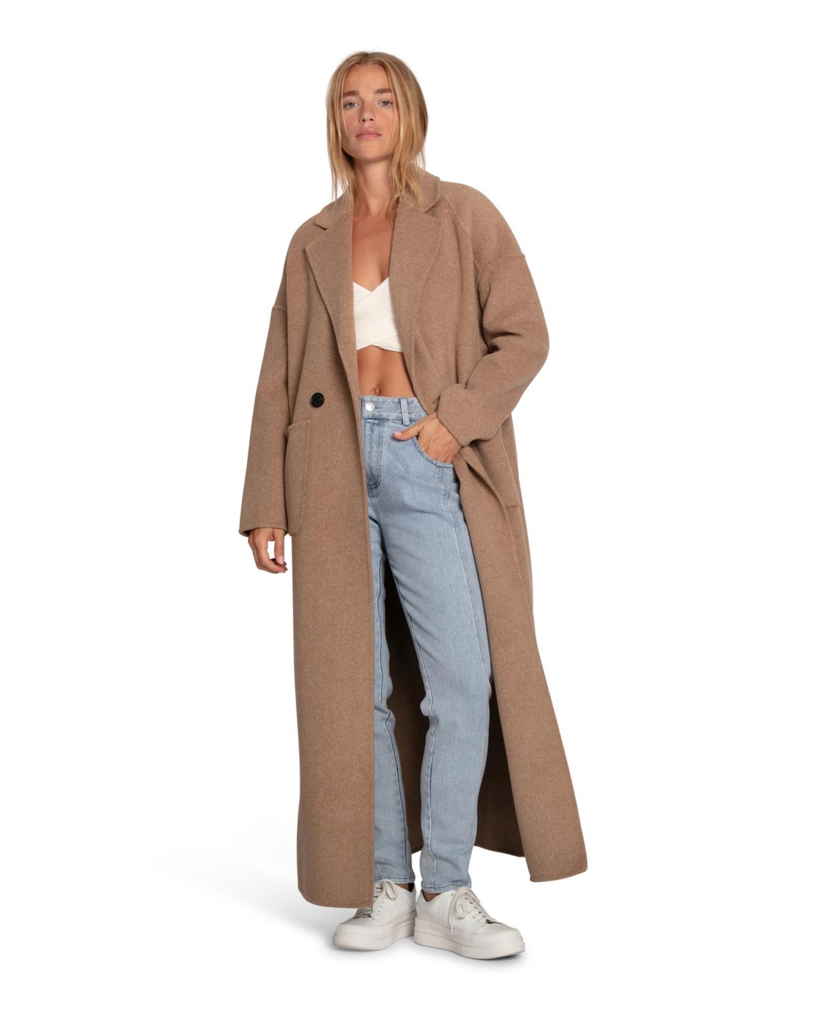 Click here for Belle & Bloom Womens Publisher Maxi Coat - Oat prices