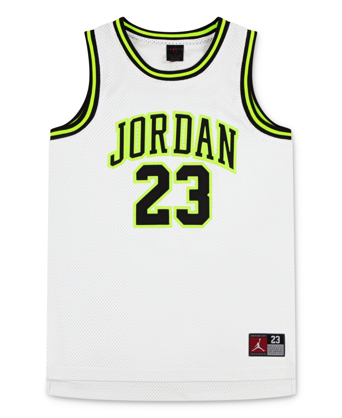 Click here for Jordan Big Boys 23 Jersey Sleeveless Tank Top - Wh... prices