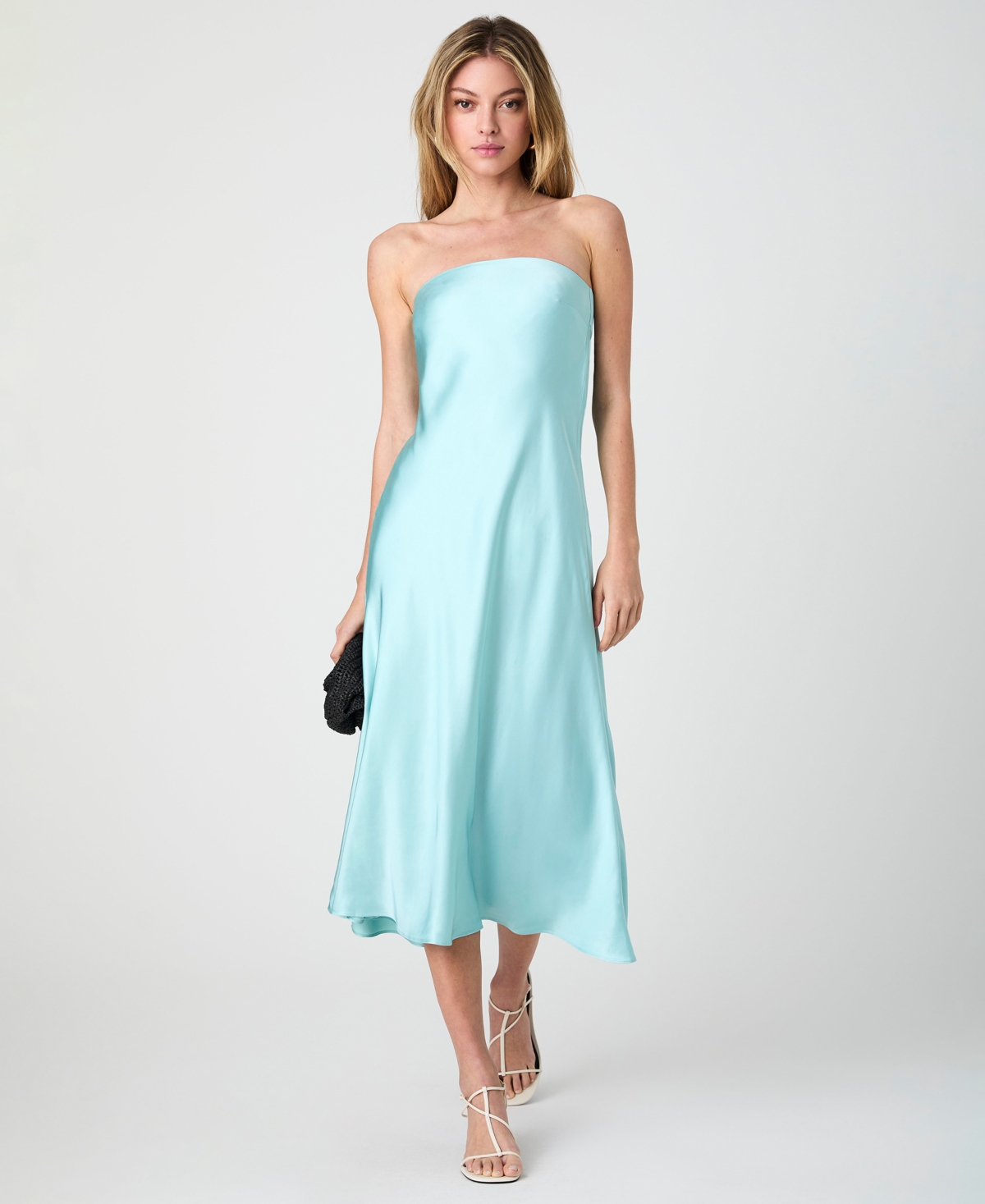 Click here for French Connection Womens Oona Satin Strapless Midi... prices