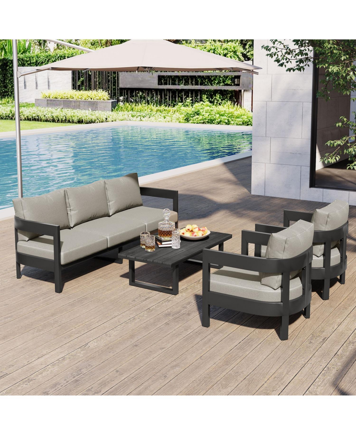 Click here for Streamdale High-Quality Outdoor Seating Set with T... prices