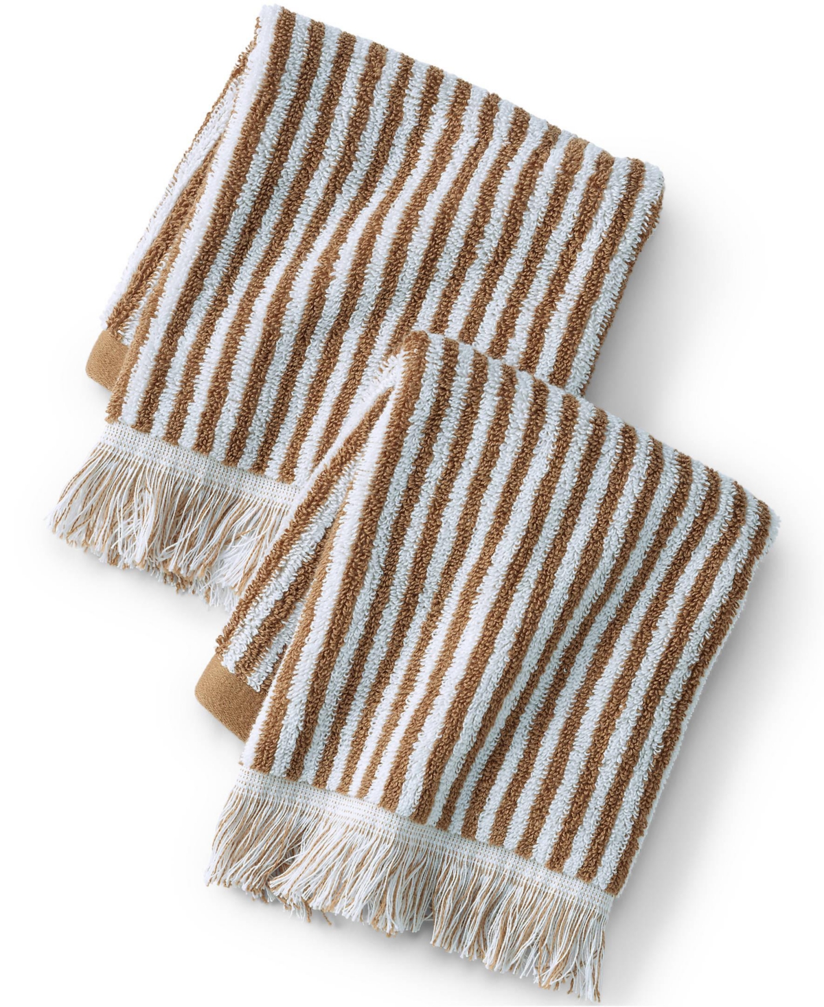 Click here for Lands End Cotton Yarn-dyed Stripe 2-Piece Washclot... prices