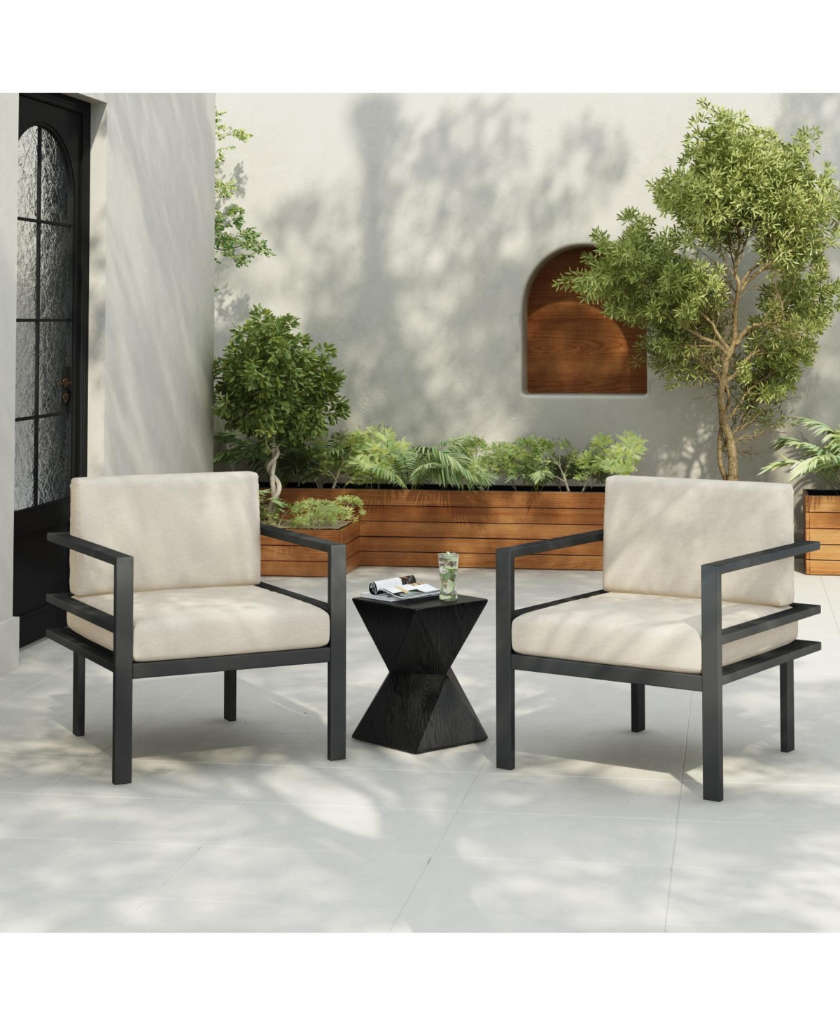 Click here for Streamdale 3 Piece Modern Outdoor Patio Seating wi... prices