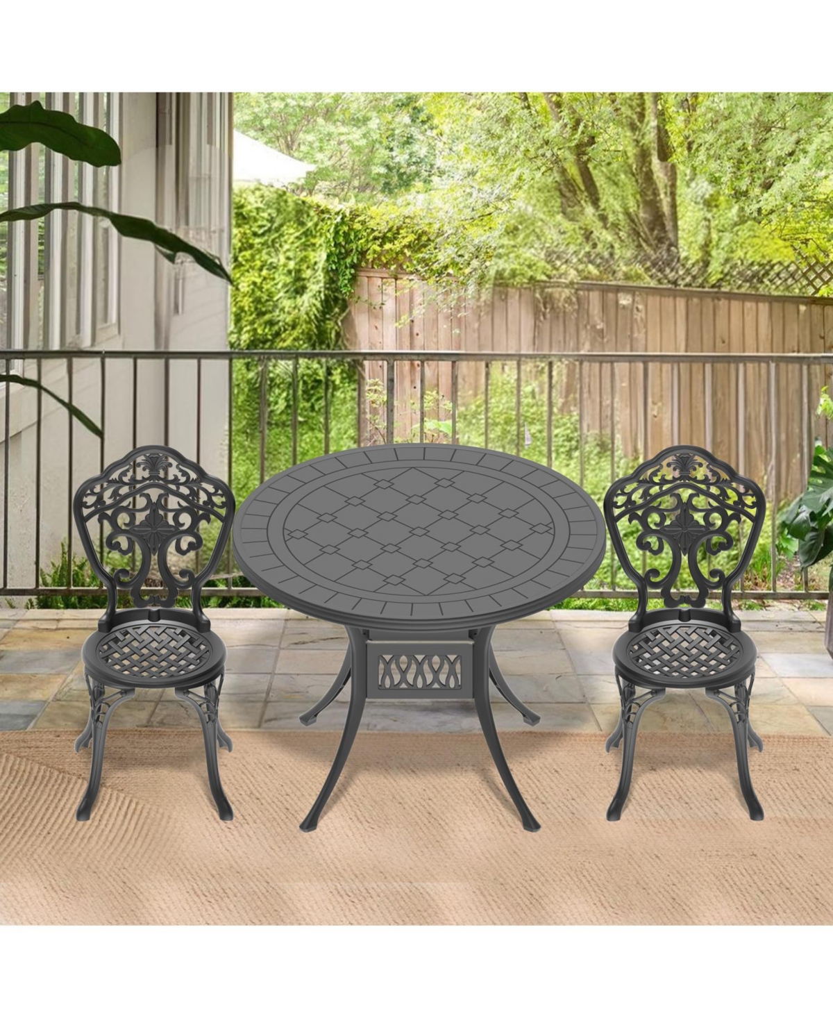 Click here for Streamdale 3-Piece Set Of All-Weather Cast Aluminu... prices