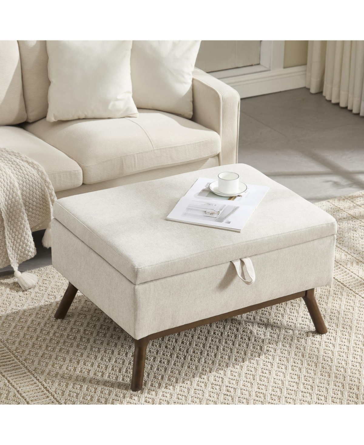 Click here for Streamdale Mid-century modern storage bench/coffee... prices