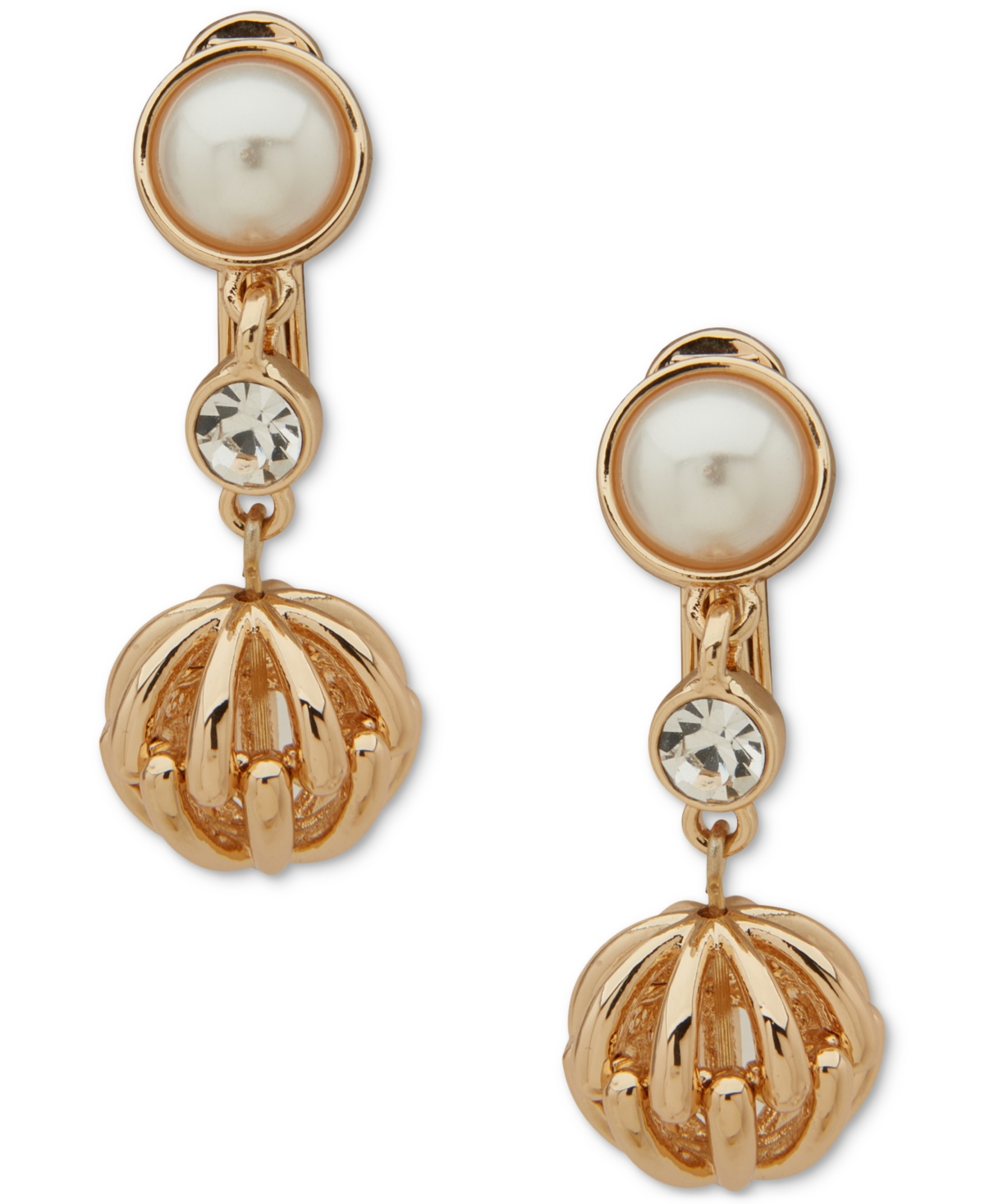 Click here for Anne Klein Gold-Tone Bead  Crystal & Imitation Pea... prices