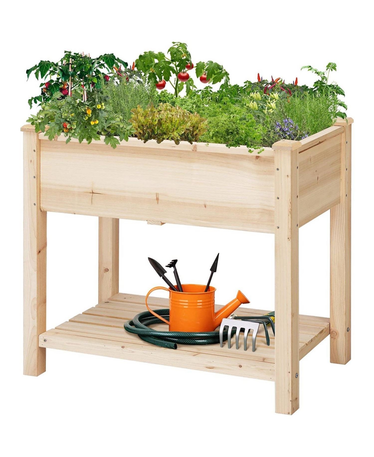 Click here for 2-Tier Raised Garden Bed Planter with Bottom Stora... prices