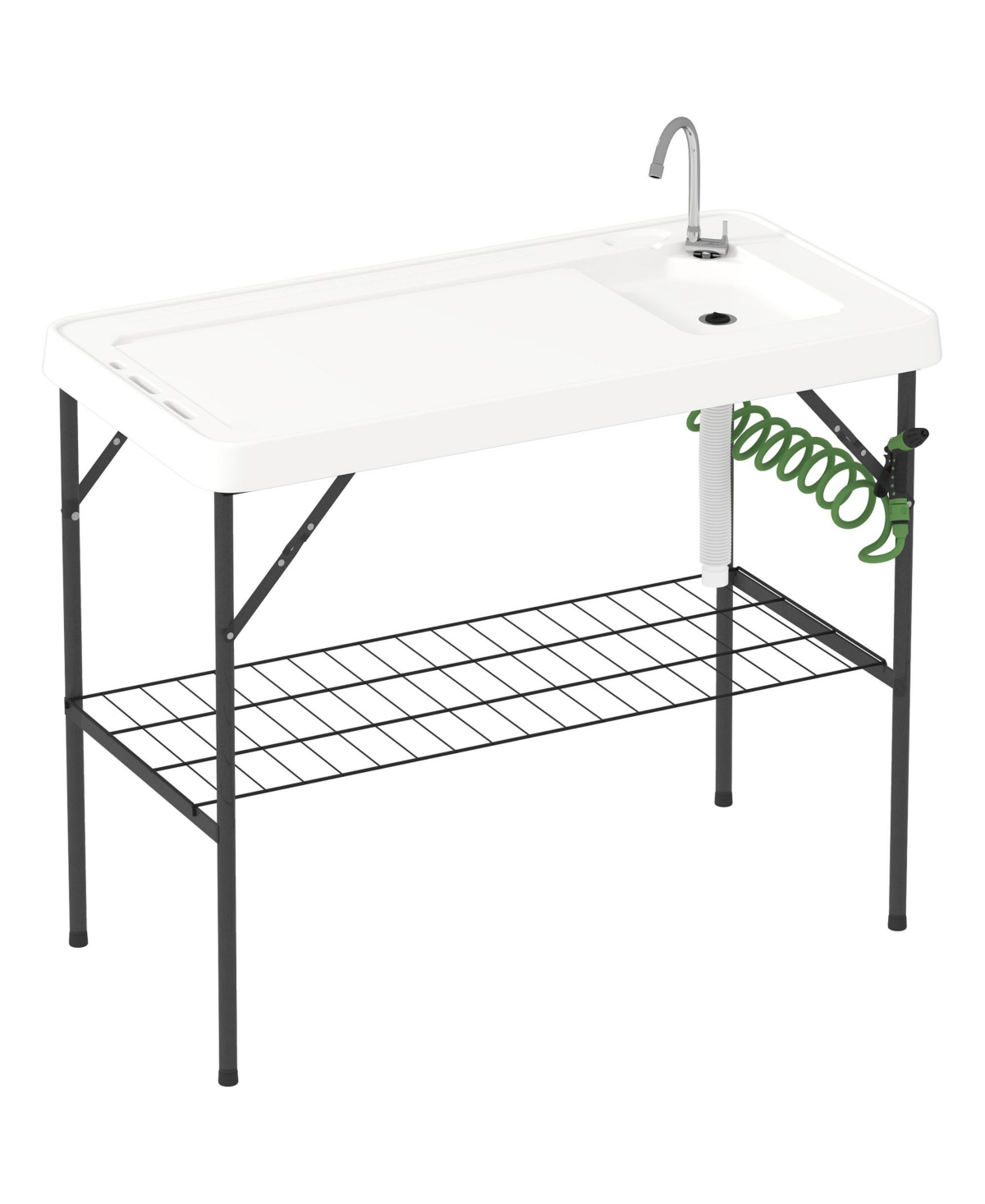 Click here for Outsunny Folding Fish Cleaning Table with Sink  Fa... prices
