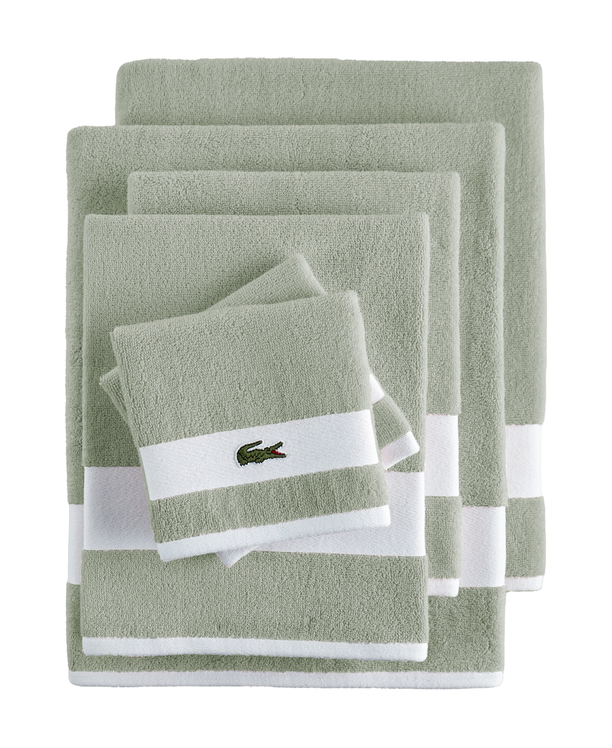 Click here for Lacoste Home Heritage Sport Stripe Logo Cotton 6-P... prices
