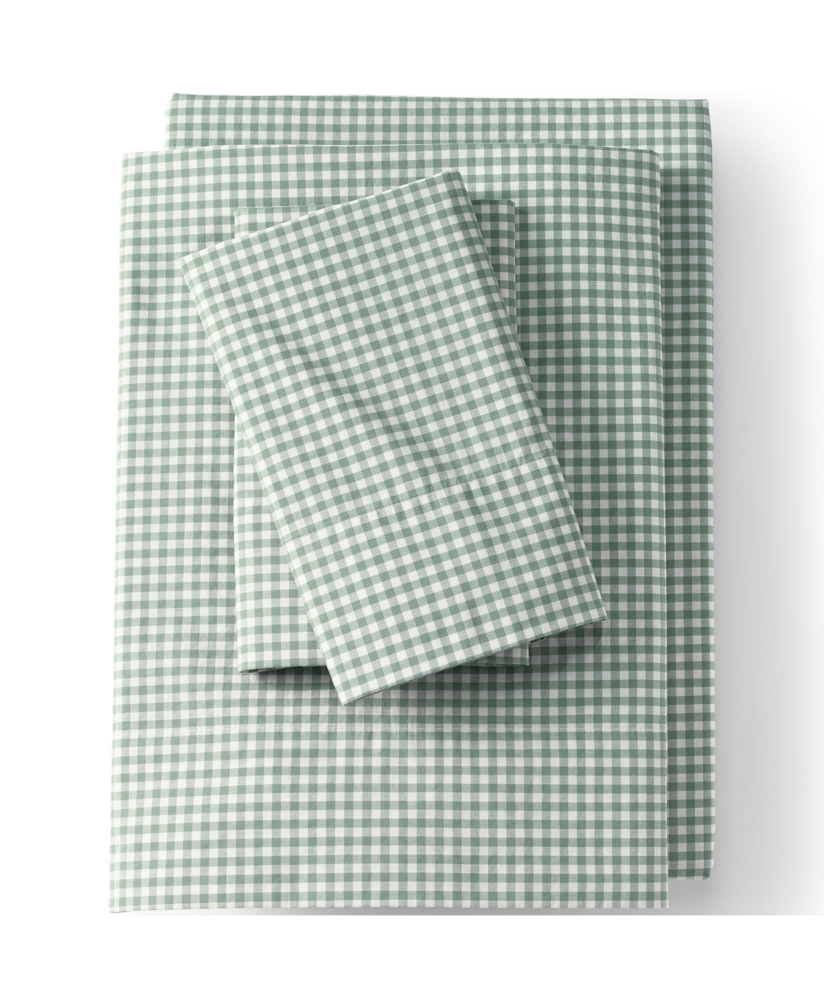 Click here for Lands End 300 Thread Count Cotton Percale Yarn-Dye... prices