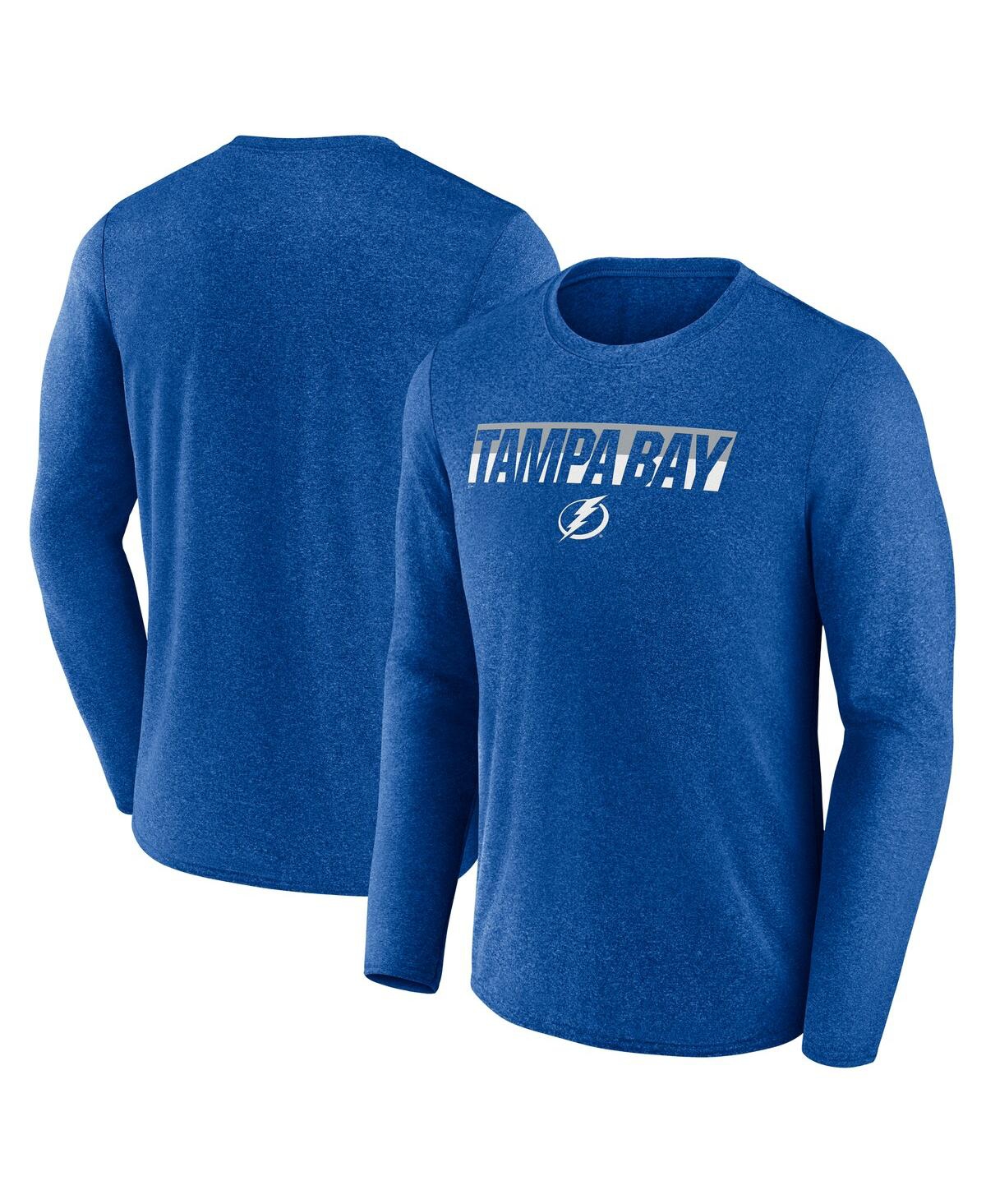 Click here for Fanatics Mens Heather Blue Tampa Bay Lightning Tra... prices