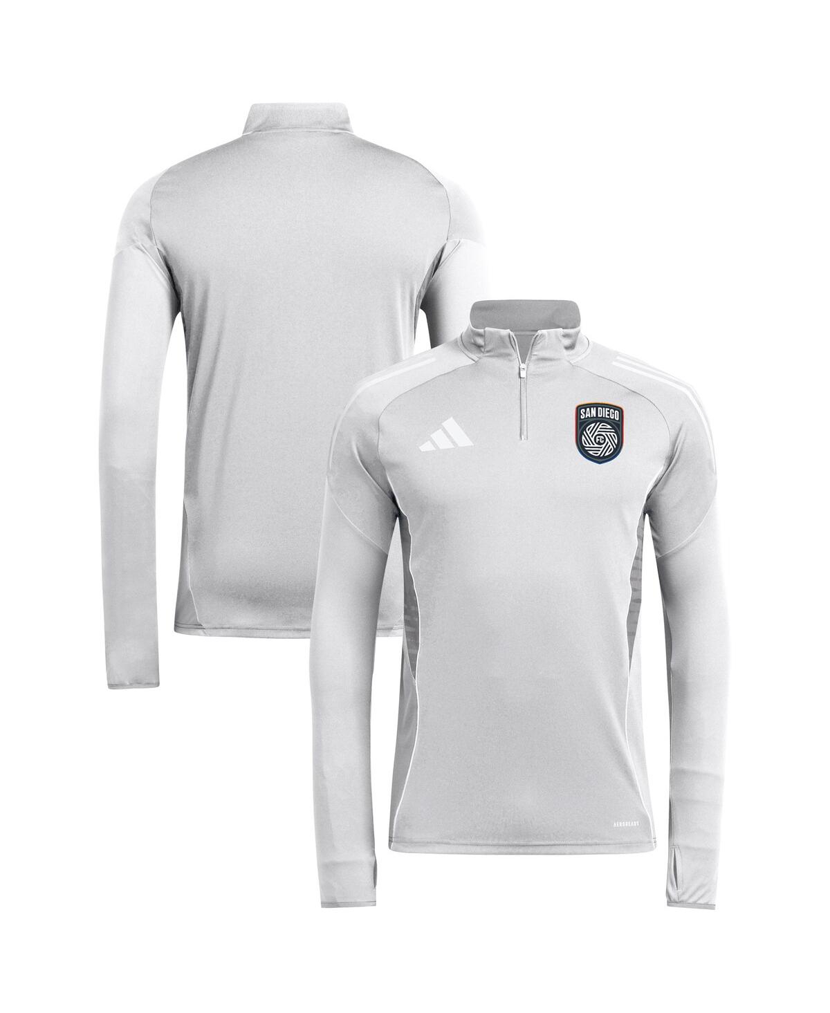 Click here for Adidas Mens Silver San Diego Fc 2025 Quarter-Zip L... prices