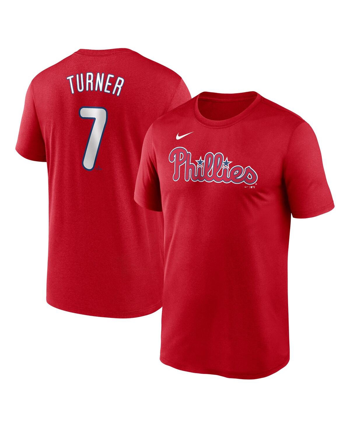 Click here for Nike Mens Trea Turner Red Philadelphia Phillies Le... prices