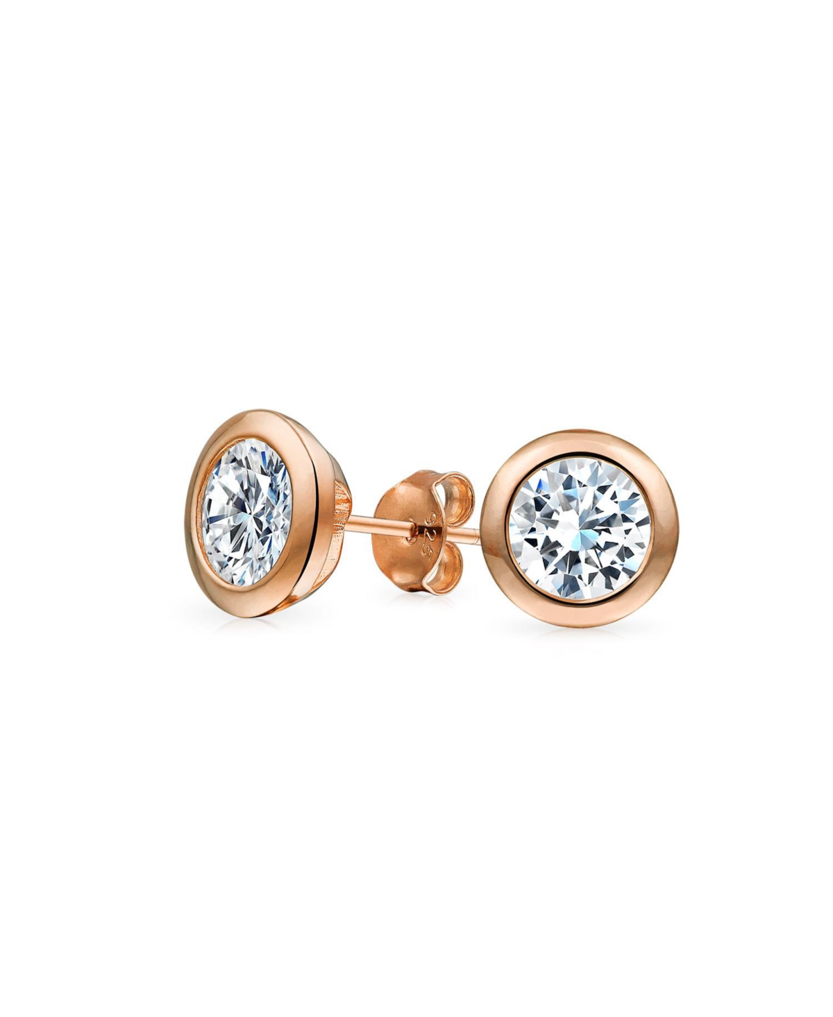 Click here for Bling Jewelry Bezel Round Solitaire Cubic Zirconia... prices
