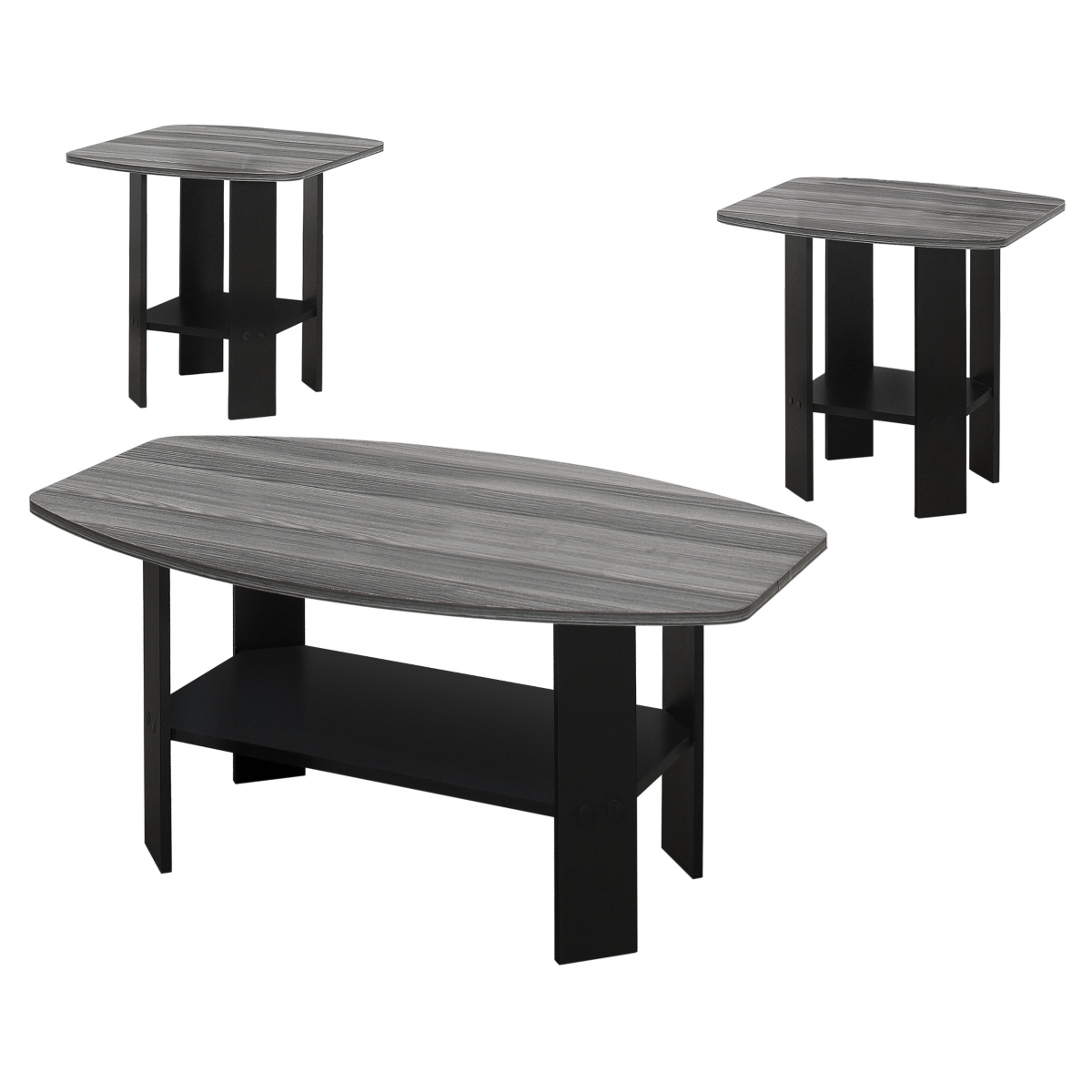 Click here for Set of 3 Wood Coffee Tables with Shelf – Fu... prices