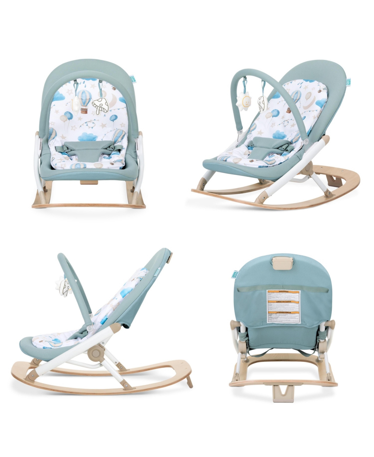 Click here for Evolur Koko Portable Infant Bouncer in Light Gray... prices