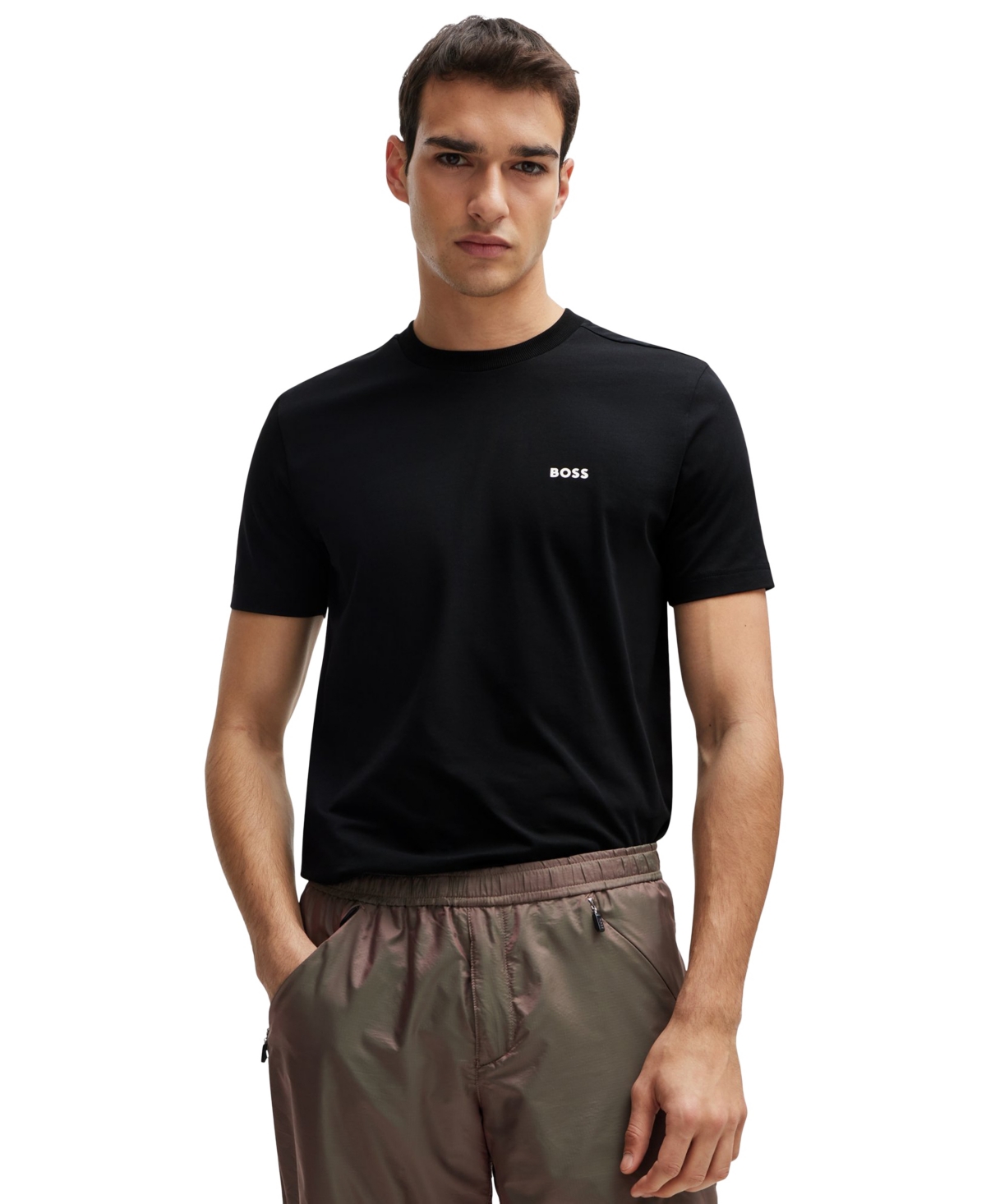 Click here for Boss by Hugo Boss Mens Contrast Logo Regular-Fit T... prices