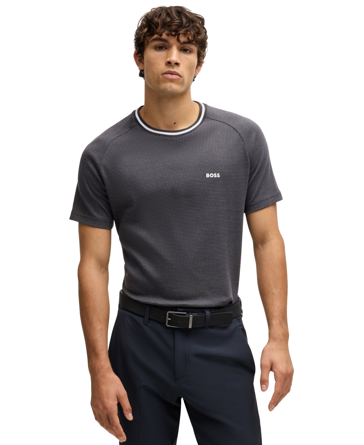 Click here for Boss by Hugo Boss Mens Logo Detail Relaxed Fit T-S... prices