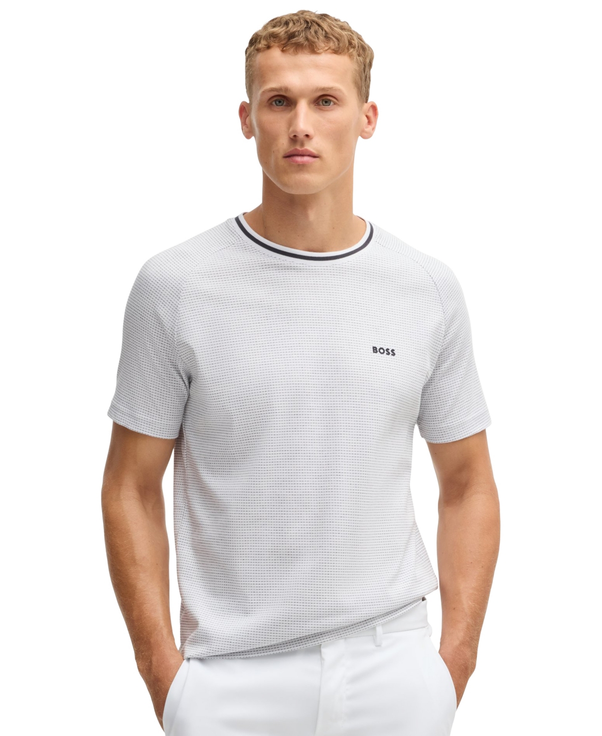 Click here for Boss by Hugo Boss Mens Logo Detail Relaxed Fit T-S... prices