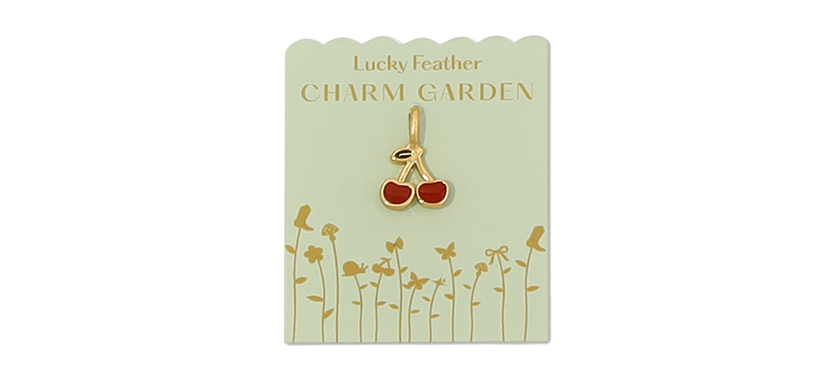 Click here for Lucky Feather Charm Garden - Gold - Cherry Charm prices