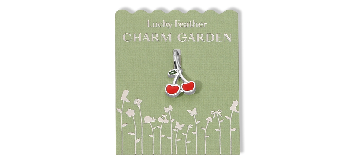 Click here for Lucky Feather Charm Garden - Silver - Cherry Charm prices