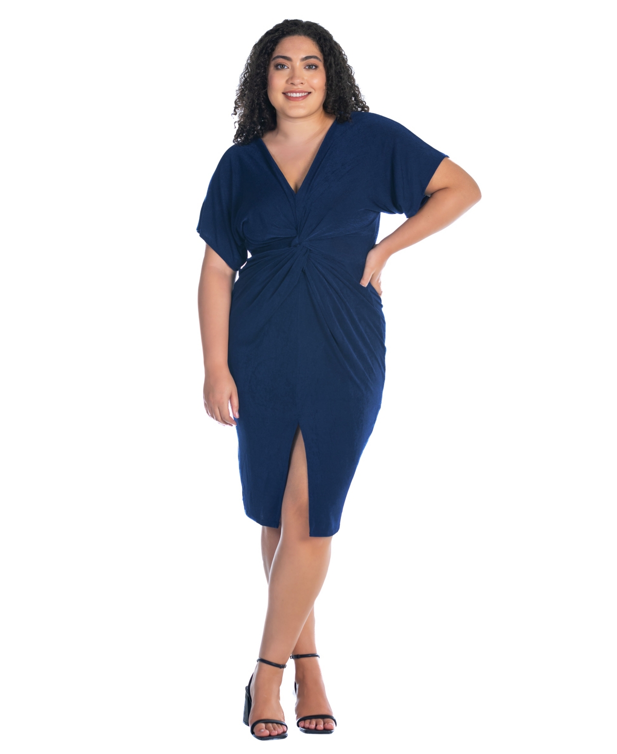 Click here for 24seven Comfort Apparel Plus Size Short Sleeve V-N... prices