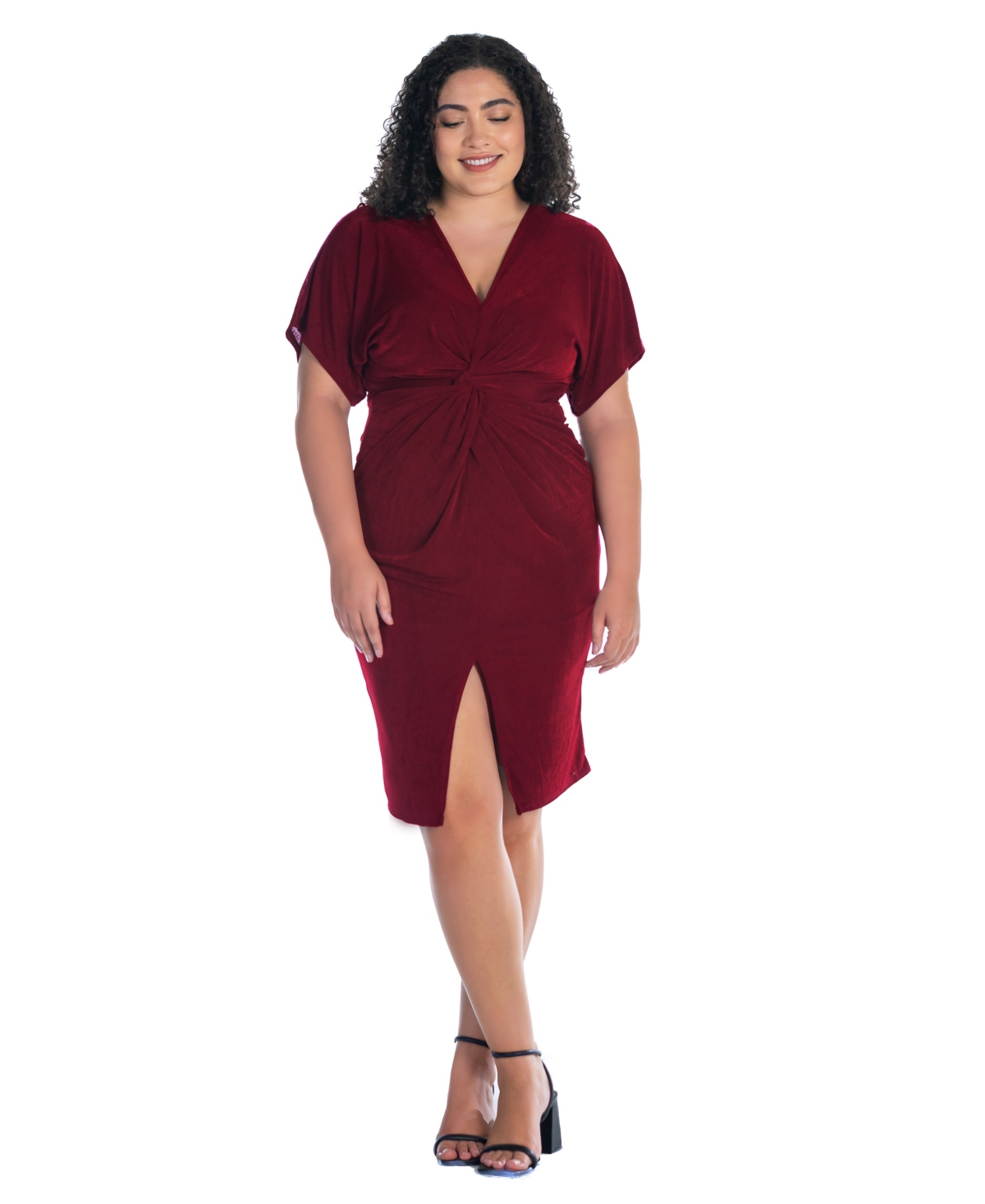 Click here for 24seven Comfort Apparel Plus Size Short Sleeve V-N... prices