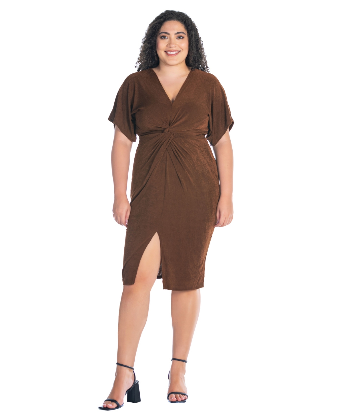 Click here for 24seven Comfort Apparel Plus Size Short Sleeve V-N... prices