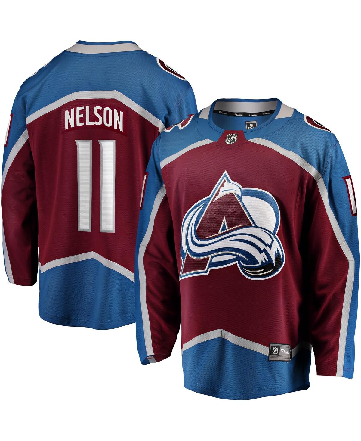 Click here for Fanatics Mens Brock Nelson Burgundy Colorado Avala... prices