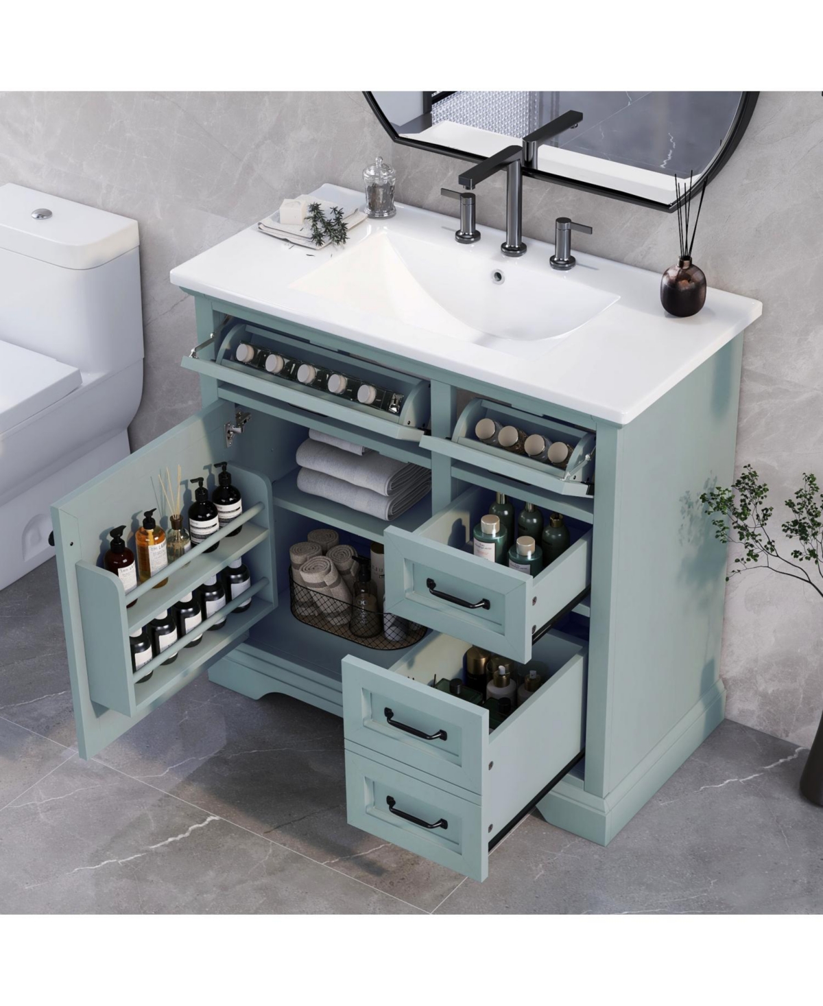 Click here for Streamdale 36" Bathroom Vanity with Sink  Cer... prices