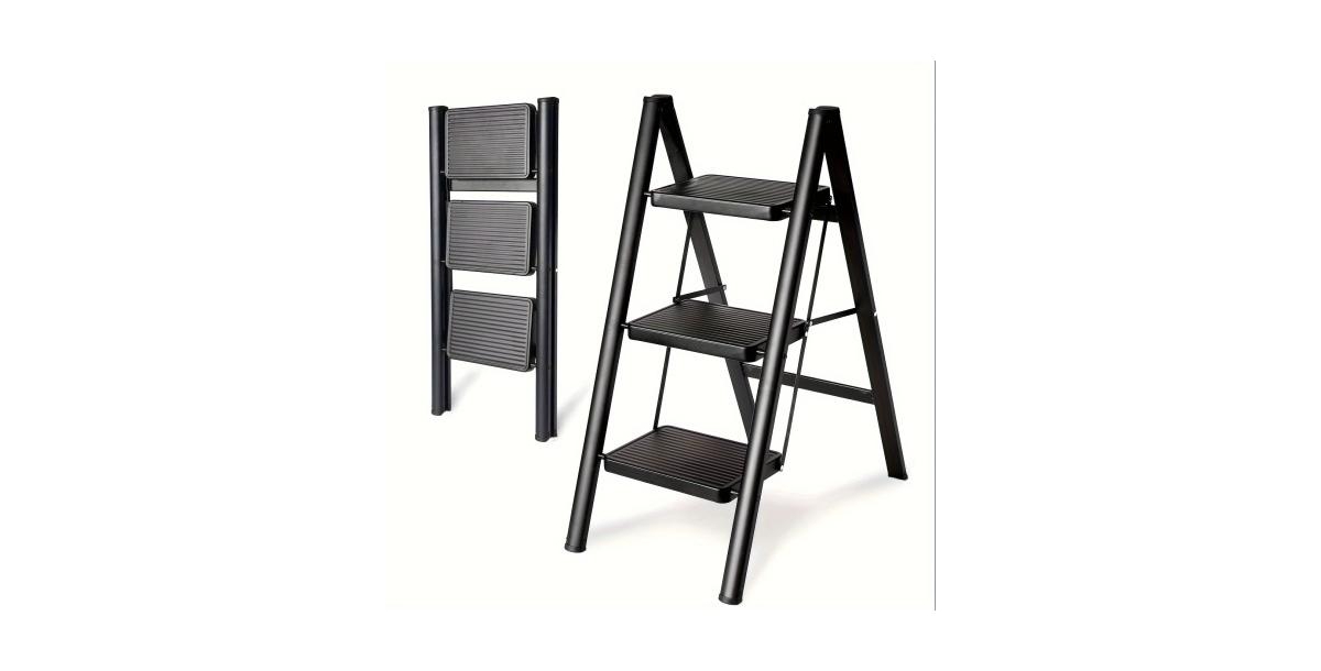 Click here for 3 Step Ladder Aluminum Light Folding Step Bench Wi... prices