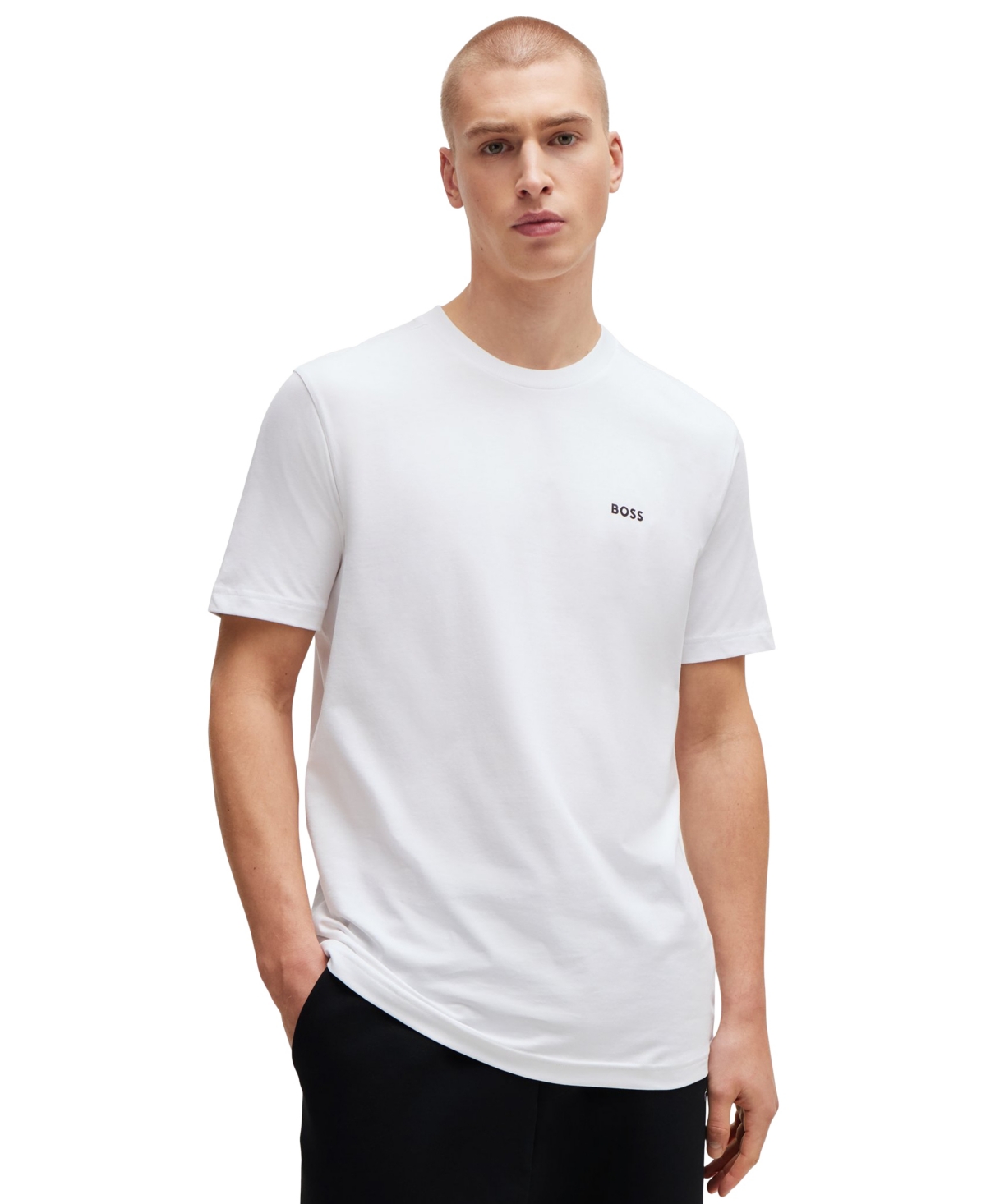 Click here for Boss by Hugo Boss Mens Contrast Logo Regular-Fit T... prices