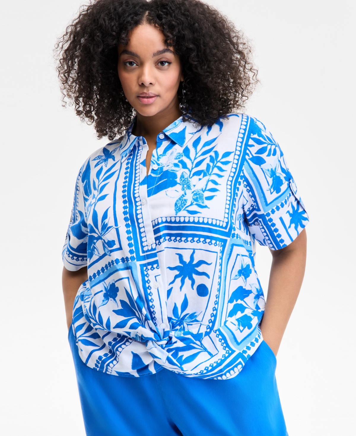 Click here for I.n.c. International Concepts Plus Size Twist-Hem... prices