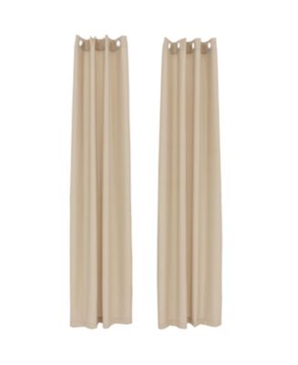 Simple Styles Indoor/Outdoor Curtain Panels with Grommet Tops - Macy's