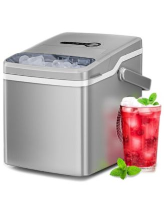 Zafro Portable Countertop Ice Maker, 26 lbs/24H with 2 Sizes Bullet Ice ...