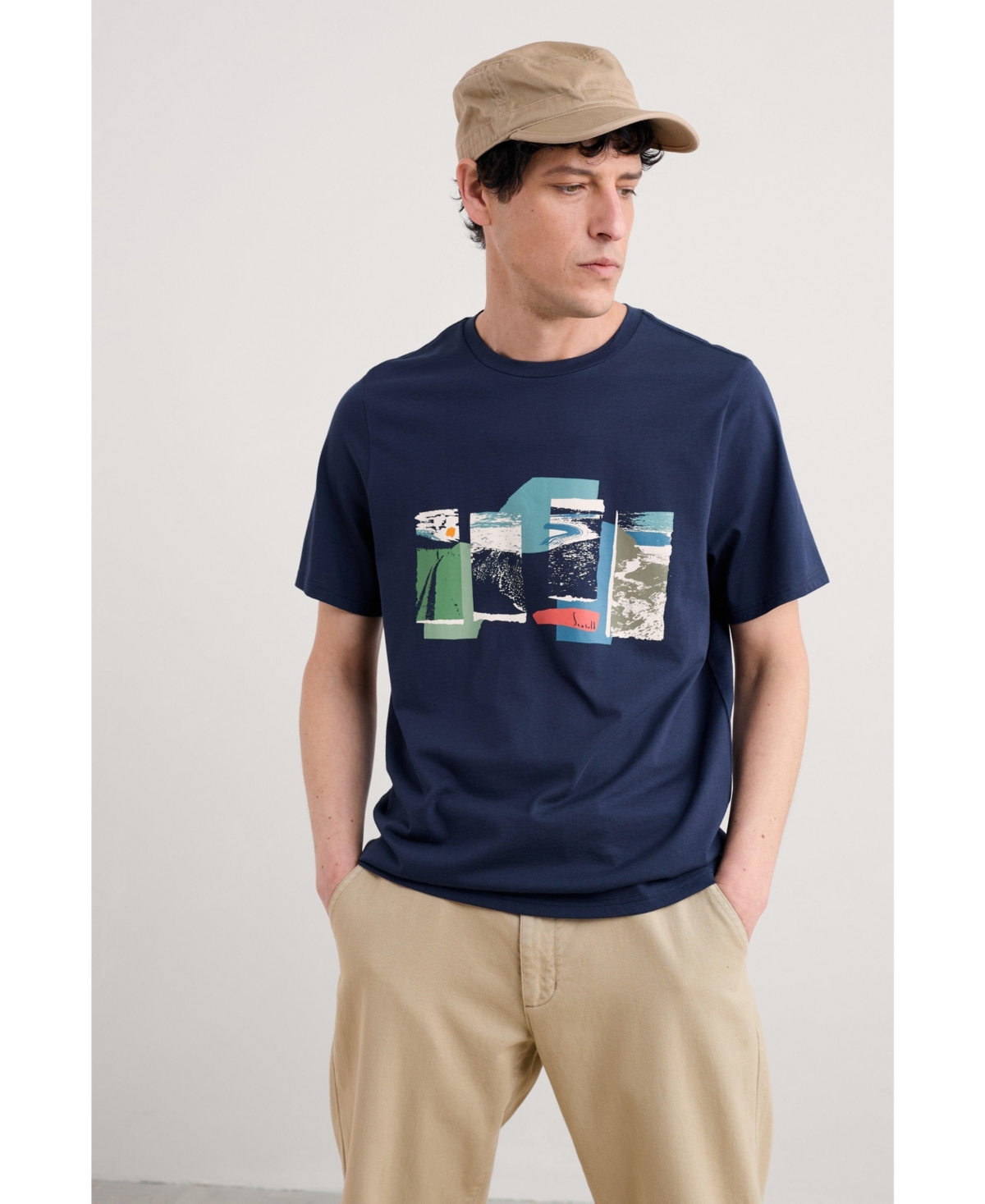 Click here for Seasalt Cornwall Mens Midwatch T-Shirt - Scenic co... prices