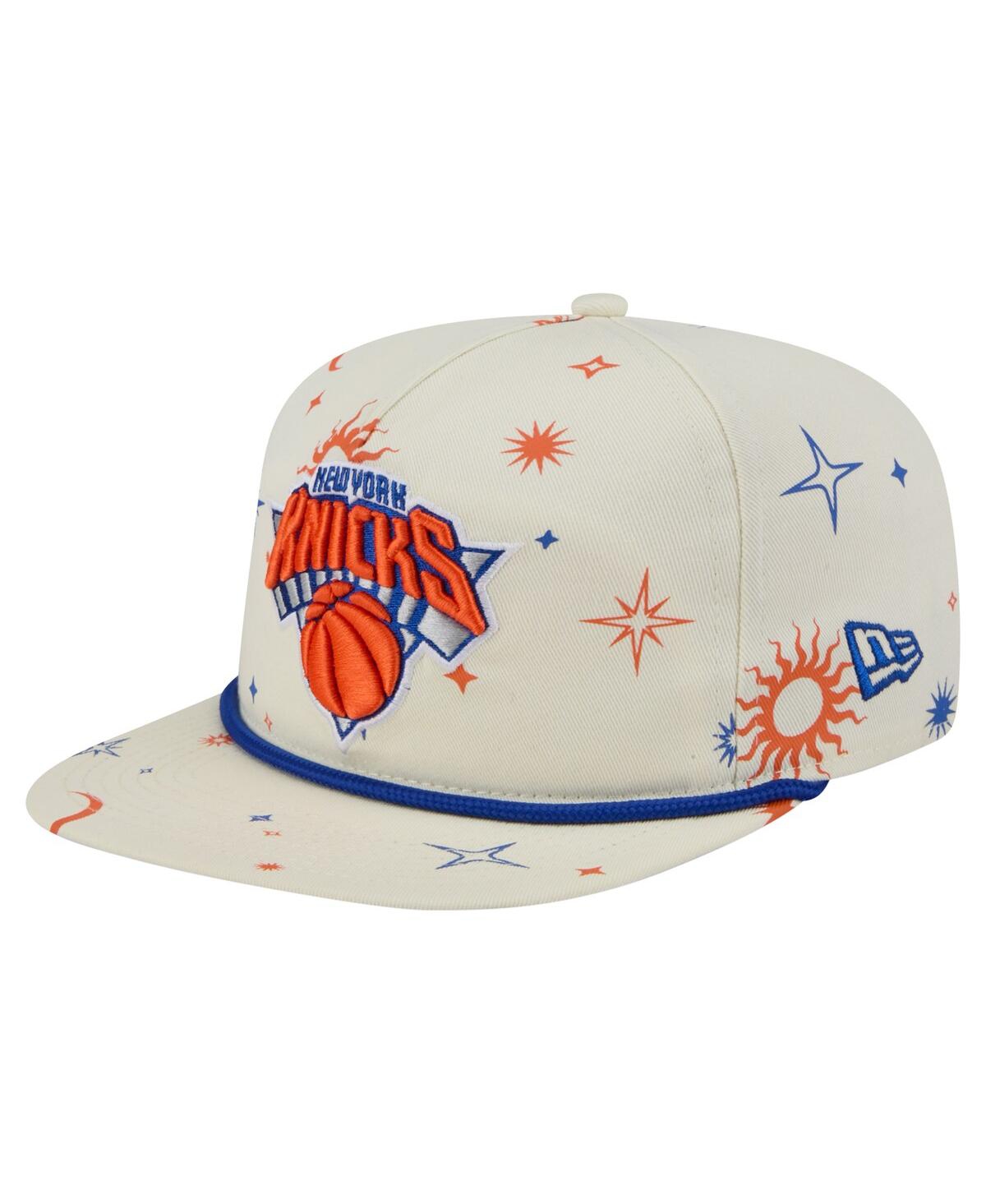 New Era Men's Cream New York Knicks Lunar Golfer Snapback Hat | ModeSens