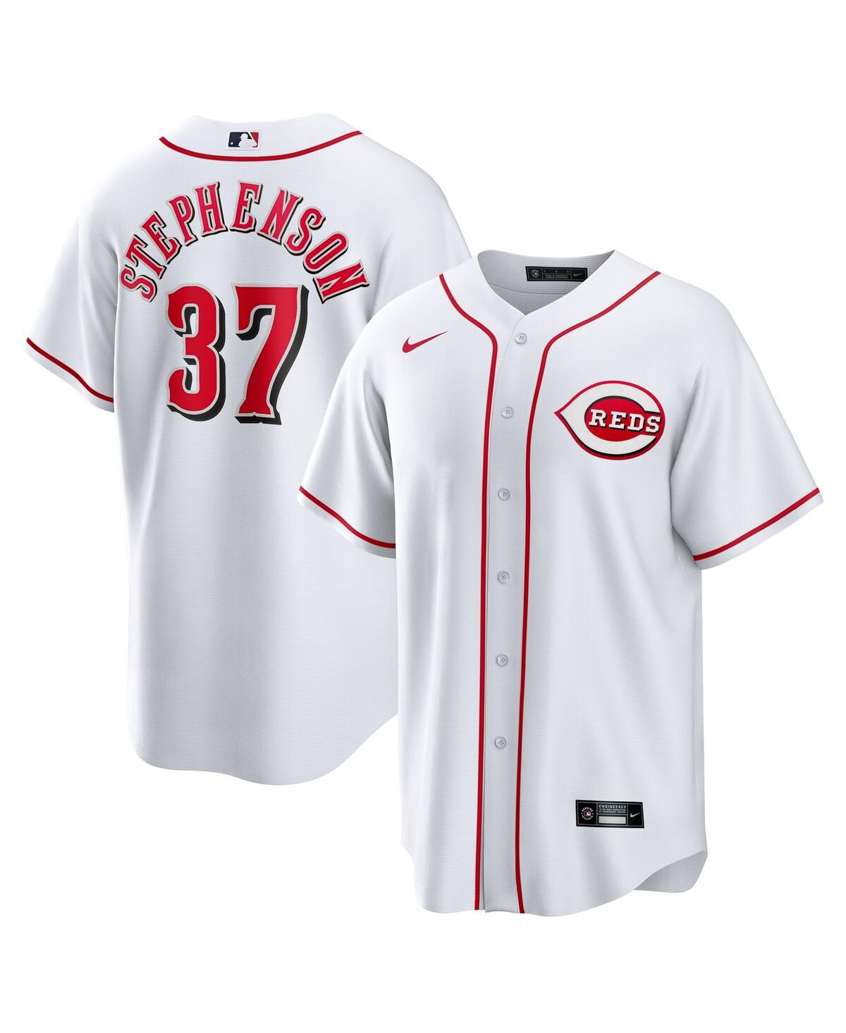 Click here for Nike Mens White Tyler Stephenson Cincinnati Reds H... prices