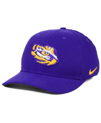 Nike LSU Tigers Classic Swoosh Stretch Fitted Cap - Macy's