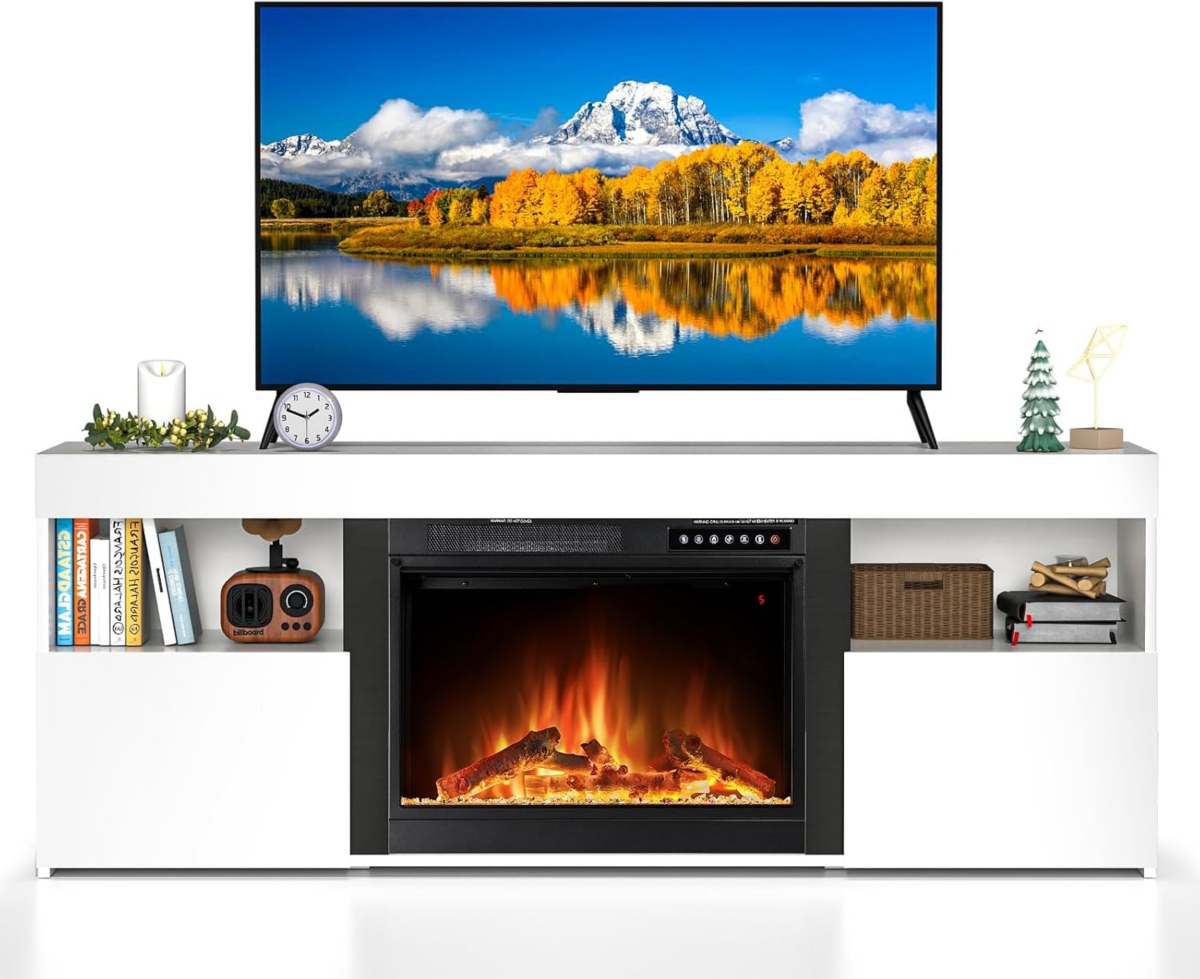Click here for Cowsar 59 Electric Fireplace Tv Stand with Mantel... prices