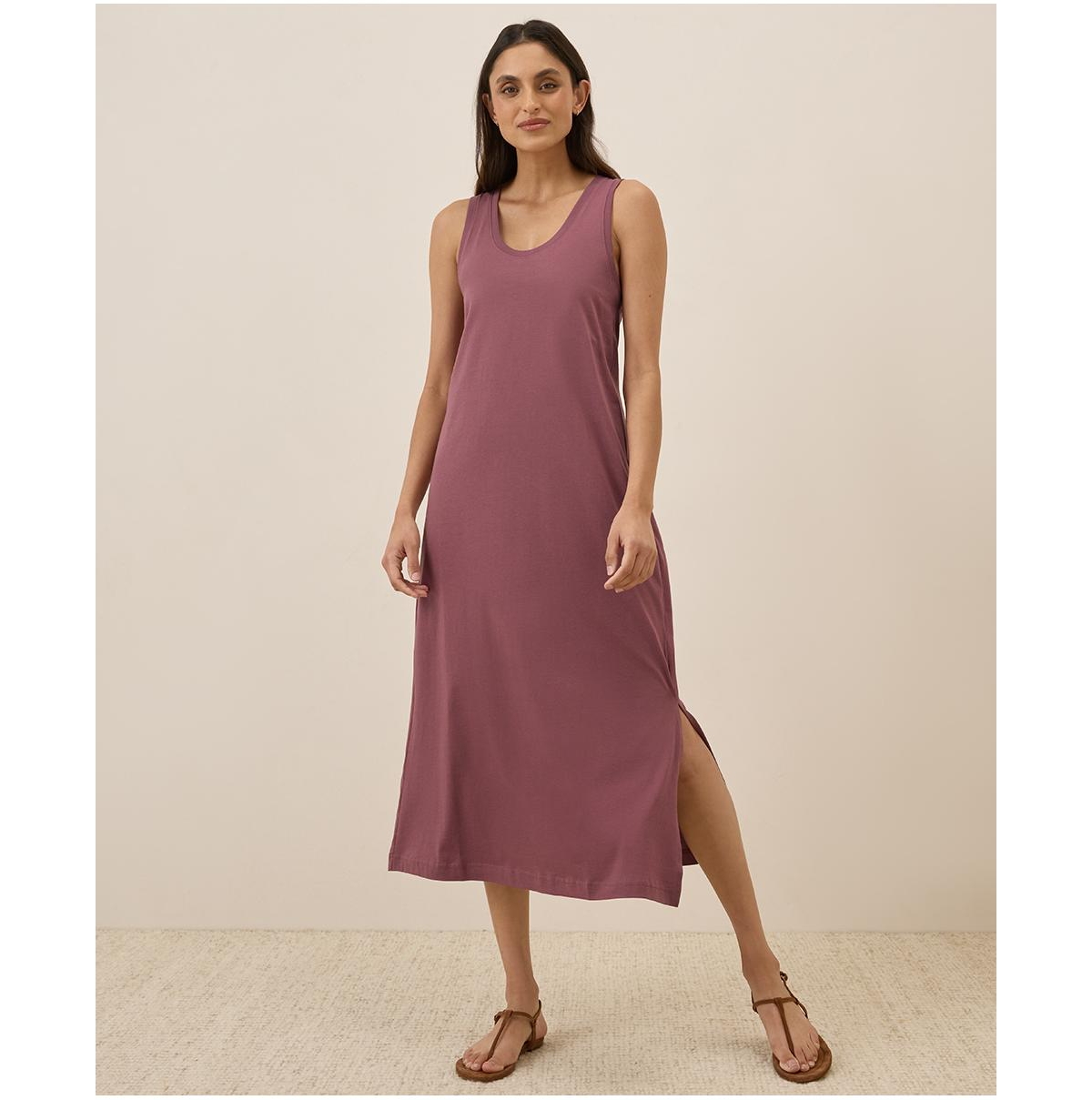 Click here for Pact Womens Organic Cotton Softspun Tank Midi Dres... prices