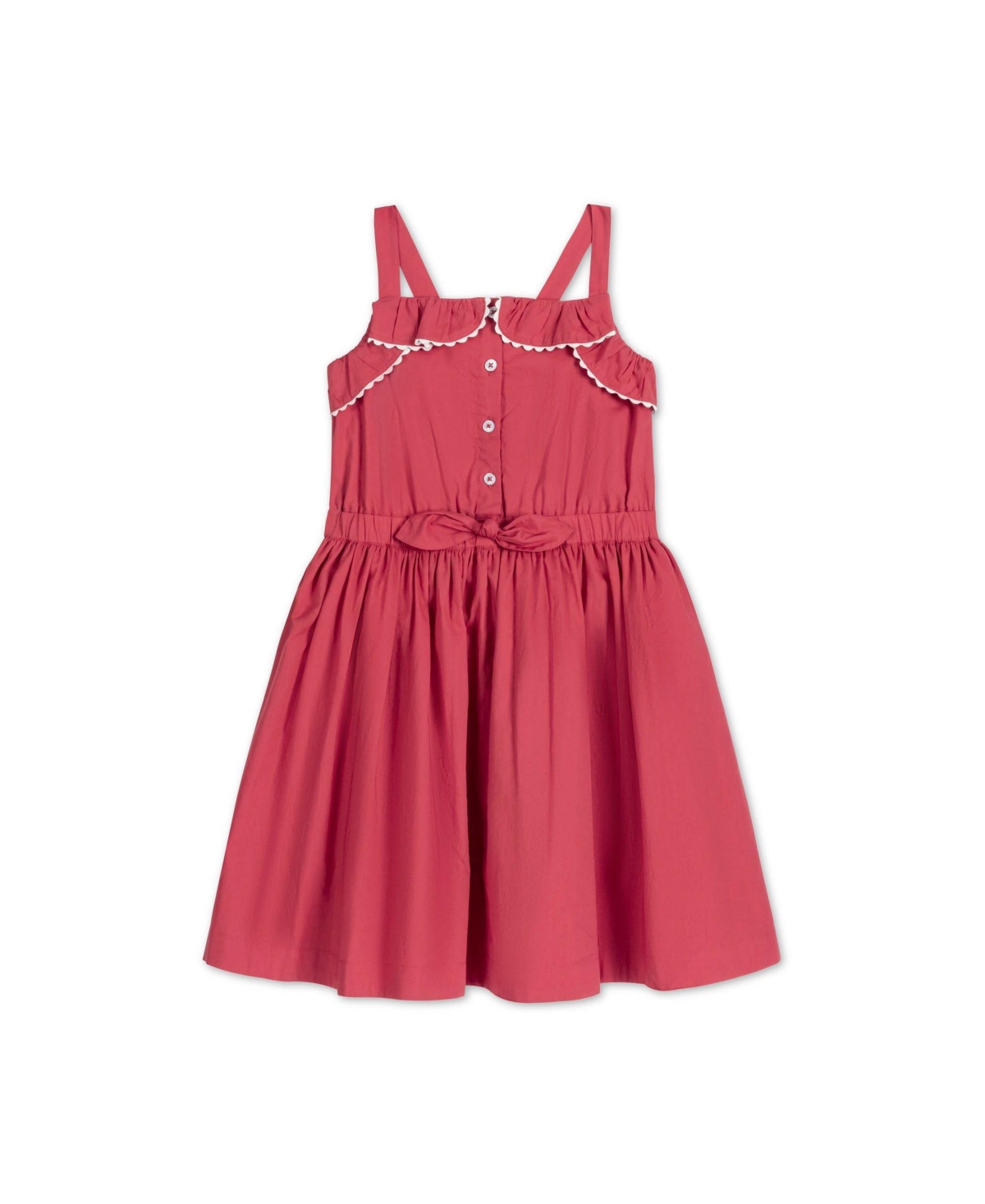 Click here for Hope & Henry Big Girls Sleeveless Button Front Ruf... prices