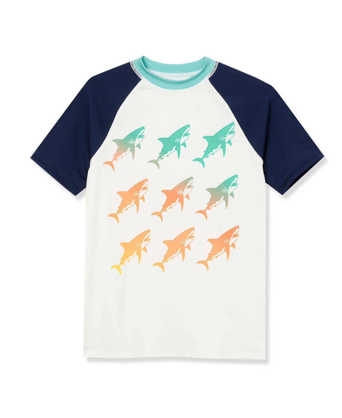 Click here for Lands End Boys Chlorine Resistant Short Sleeve Cre... prices