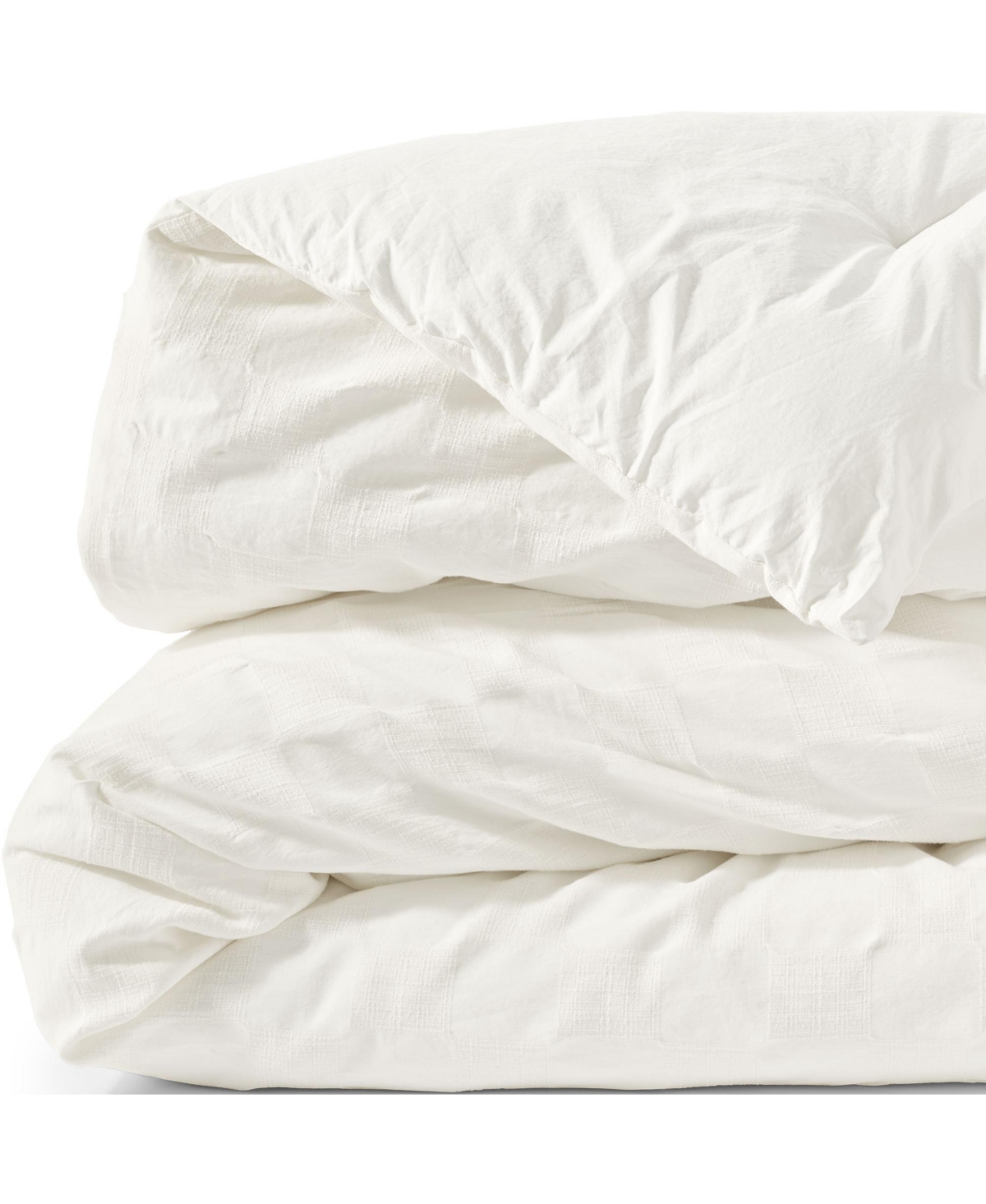 Click here for Lands End Textured Pattern Comforter - Ivory prices