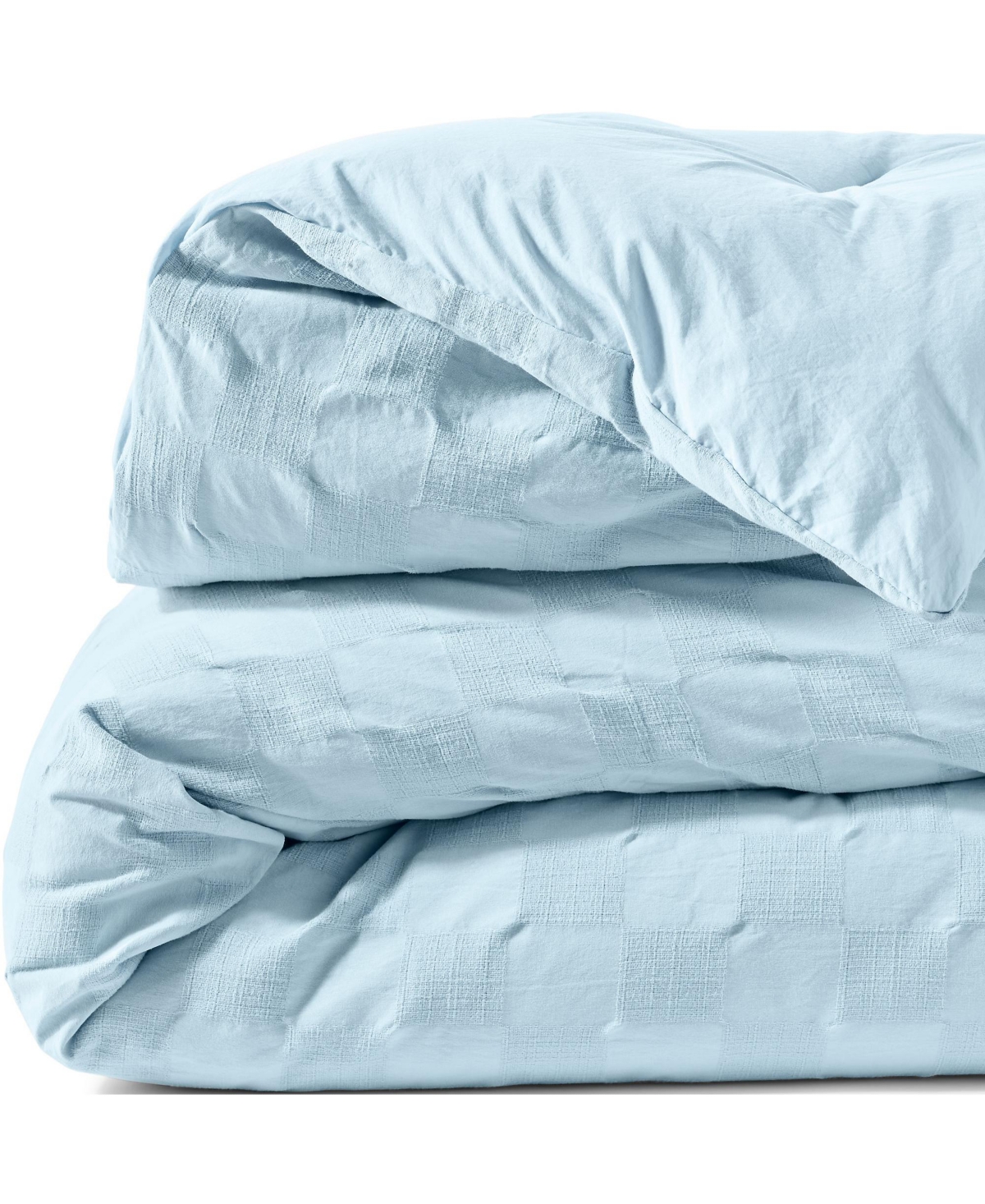 Click here for Lands End Textured Pattern Comforter - Dusty blue prices