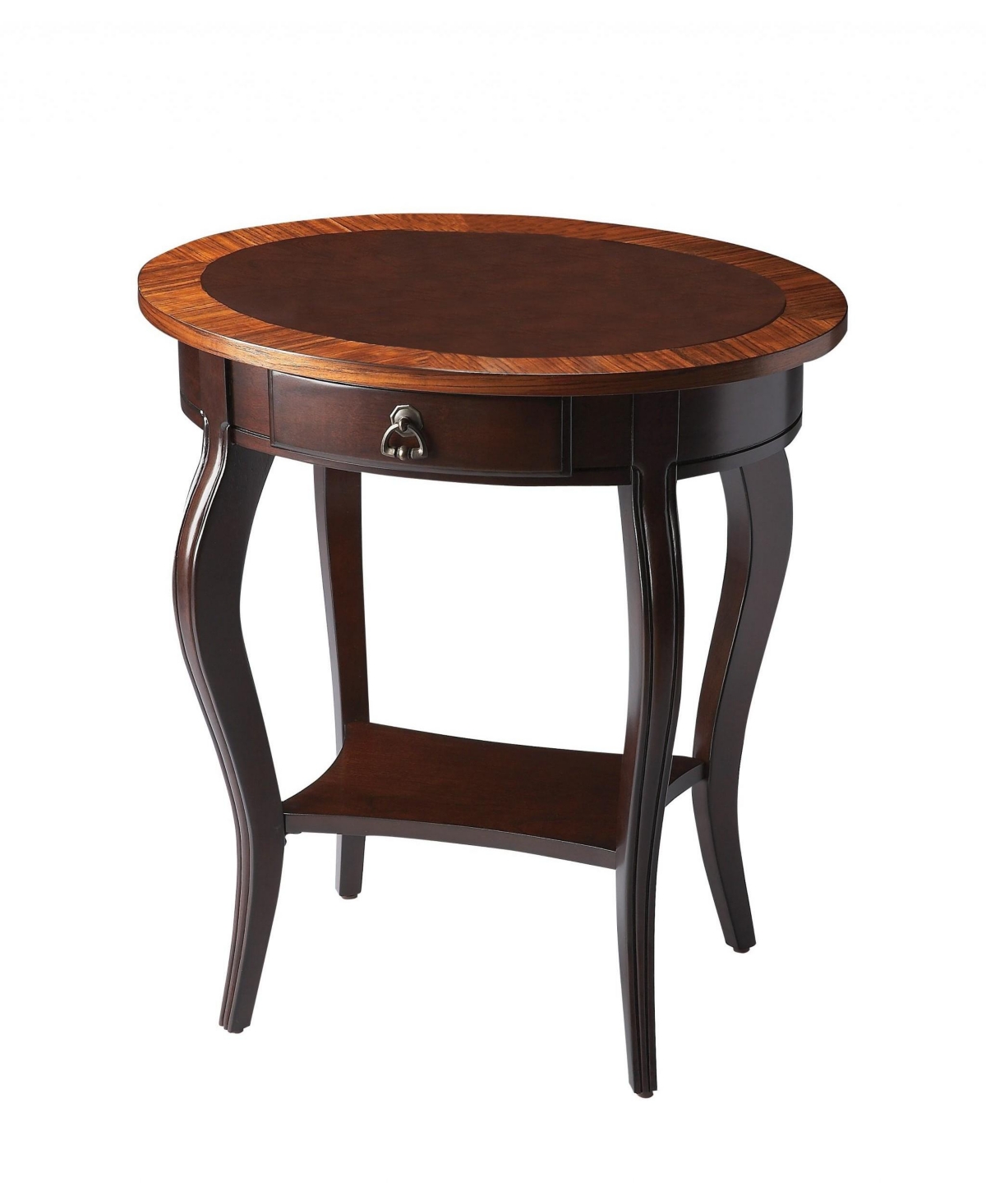 Click here for Wood Oval Coffee Table with Drawer and Shelf for S... prices