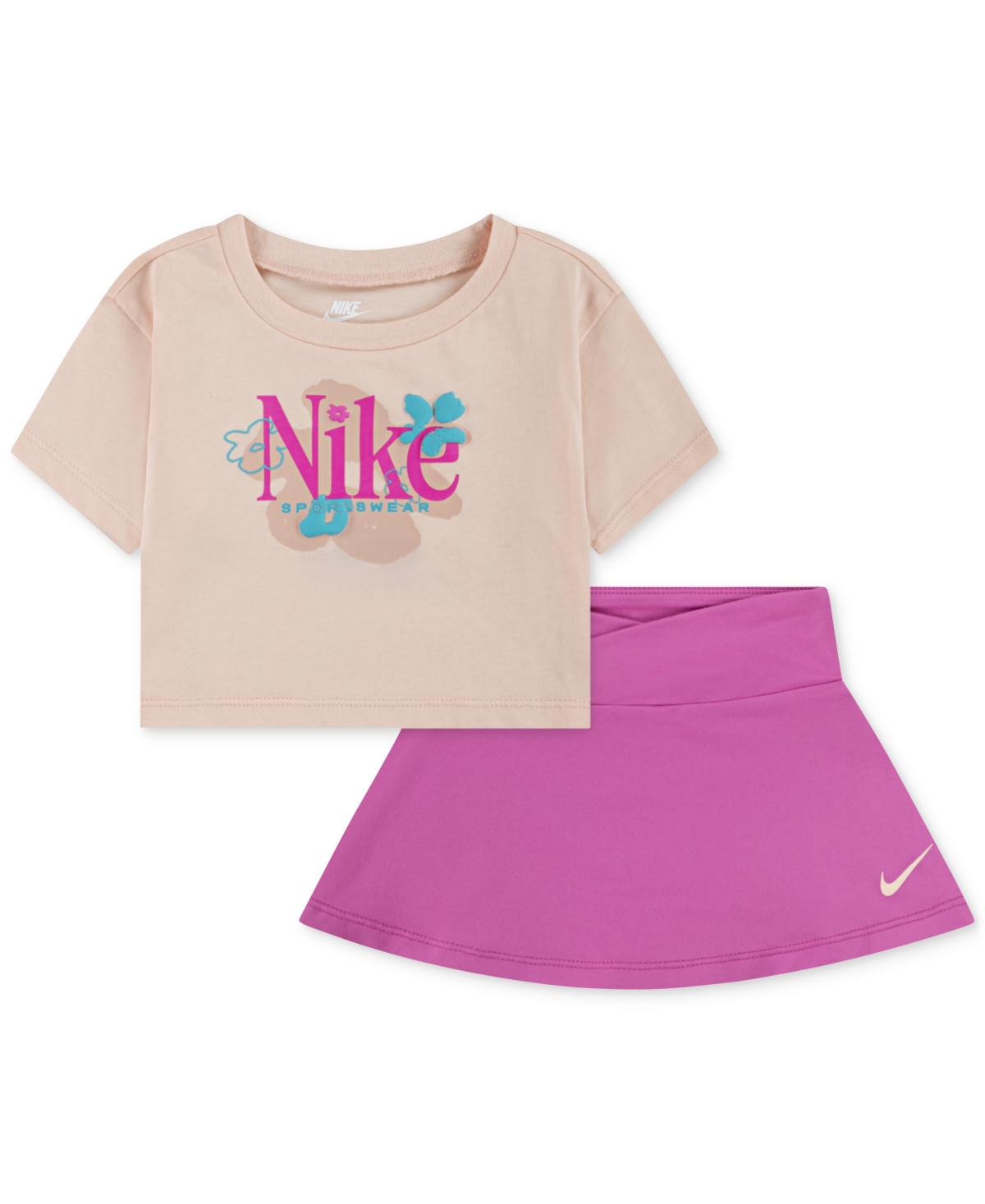 Click here for Nike Baby Girls Wild Flower T-Shirt & Dri-fit Scoo... prices
